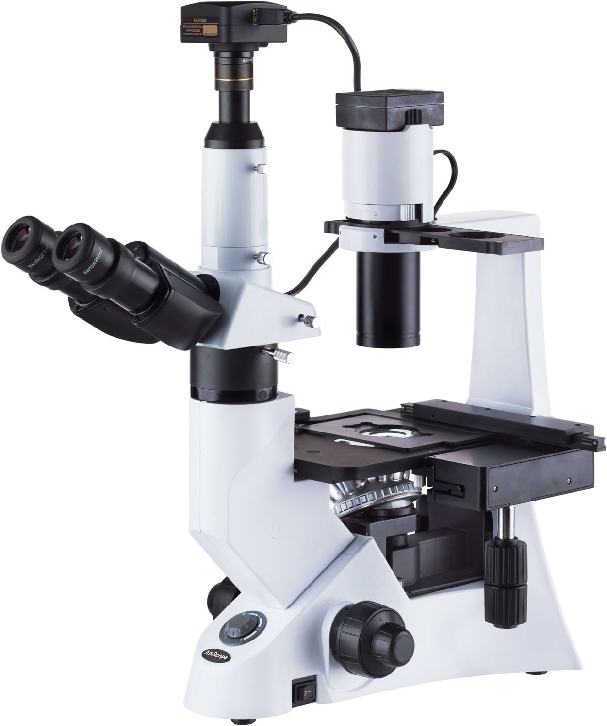 Amazon.com: AmScope 40-1000X Inverted Infinity-Corrected Phase-Contrast ...