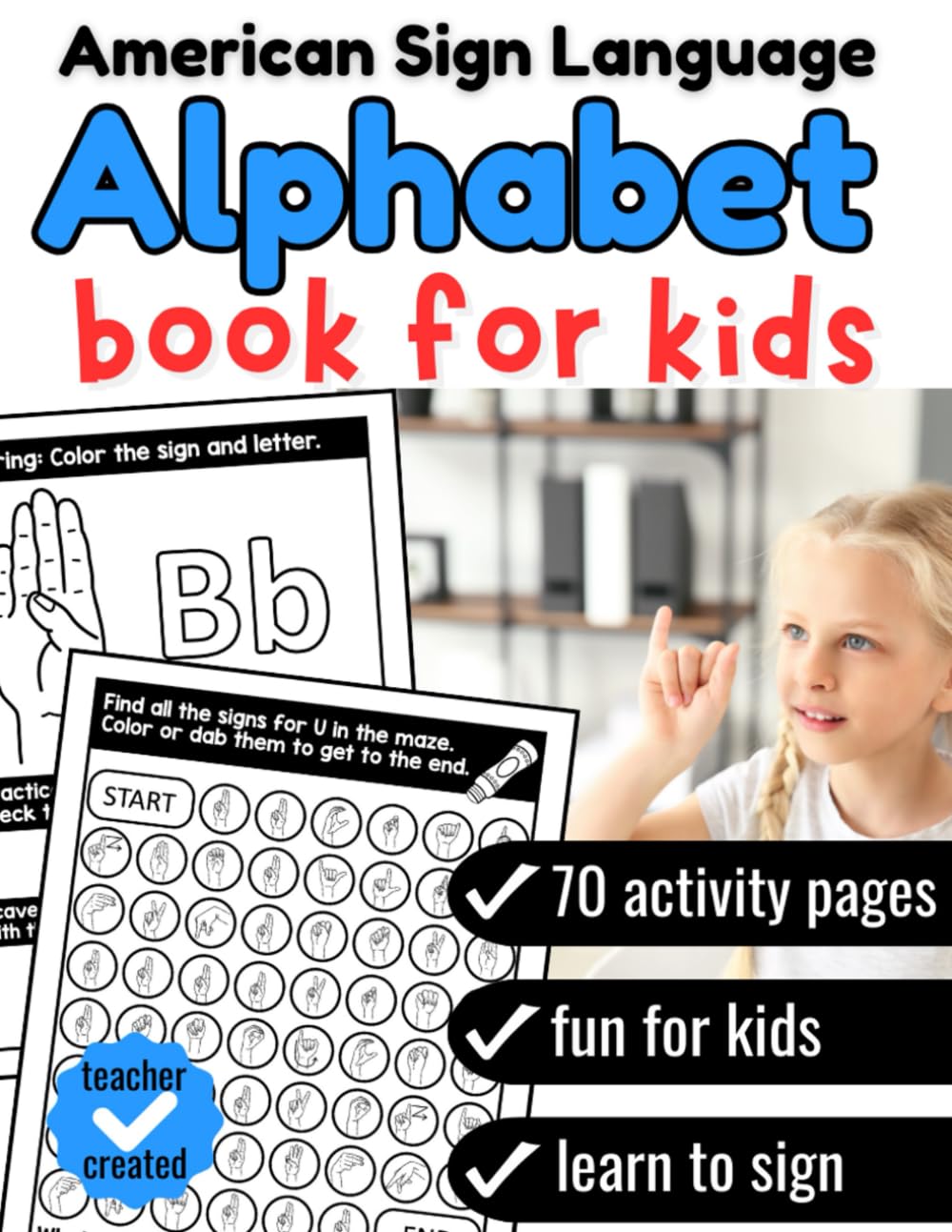 Sign Language Book for Kids: American Sign Language Alphabet: Putman ...