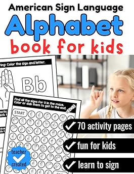 Sign Language Book for Kids: American Sign Language Alphabet: Putman ...