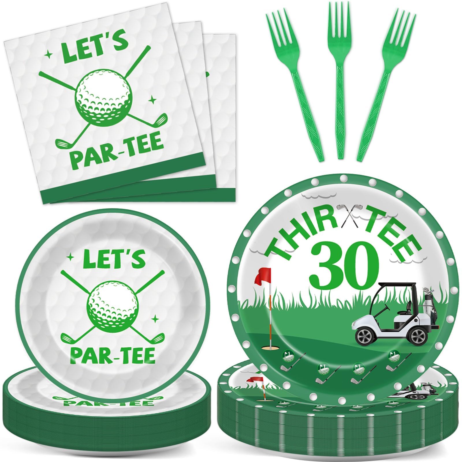 Amazon.com: 96 Pcs Golf 30th Birthday Party Decorations Golf Theme ...