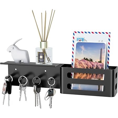 Amazon.com: FifthQuarter Key and Mail Holder for Wall, Mail Organizer ...