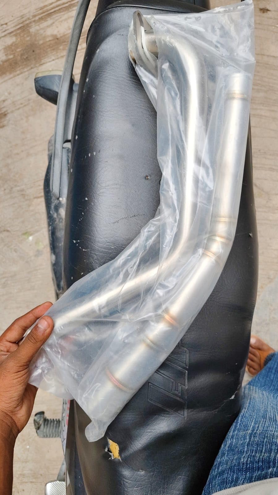 PGXPITSTOP Bike Stainless Steel Exhaust Middle Bend Pipe | Bend Pipe ...