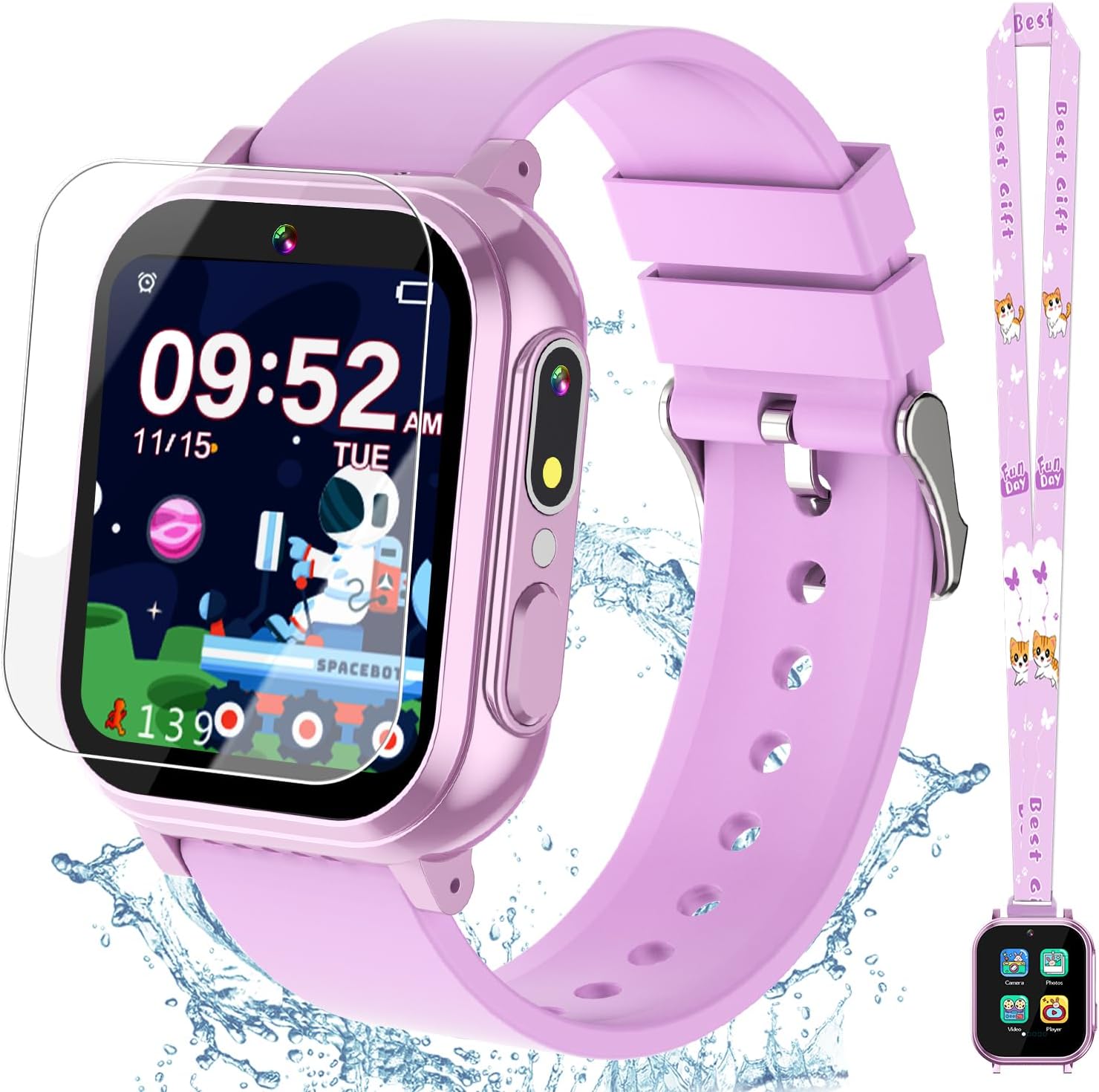 Amazon.com: Kids Smart Watch Girls Gifts Age 3-12, Waterproof Watch for Kids with 32 Games, Dual ...