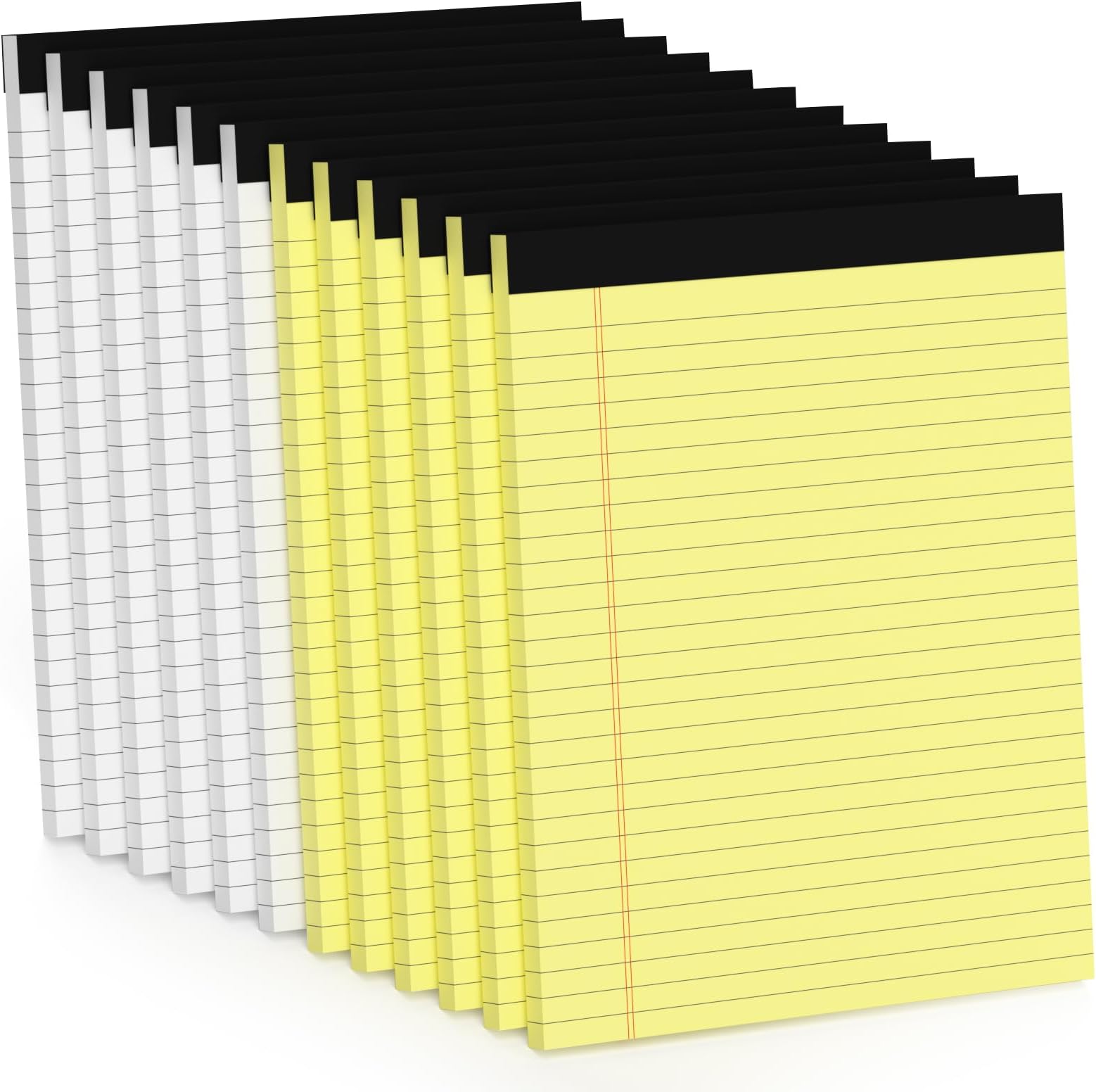 Amazon.com : 12 Pack Note Pads 8.5 x 11 Wide Ruled Lined Writing Pads ...