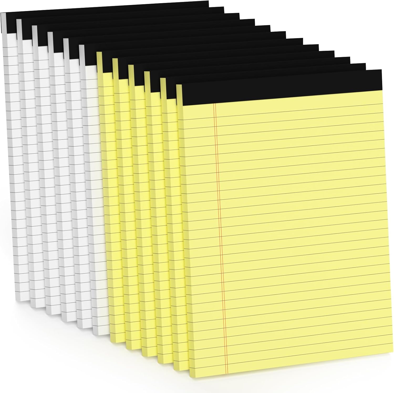 Amazon.com : 12 Pack Note Pads 8.5 x 11 Wide Ruled Lined Writing Pads ...