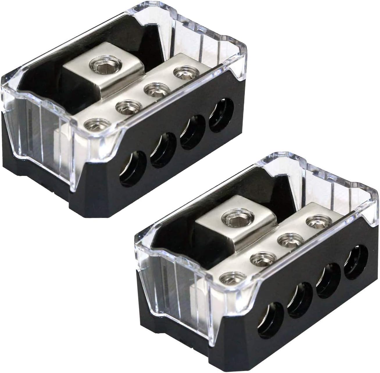 Amazon.com: RKURCK 4 Way Power Distribution Block, 0/2/4 AWG Gauge in ...