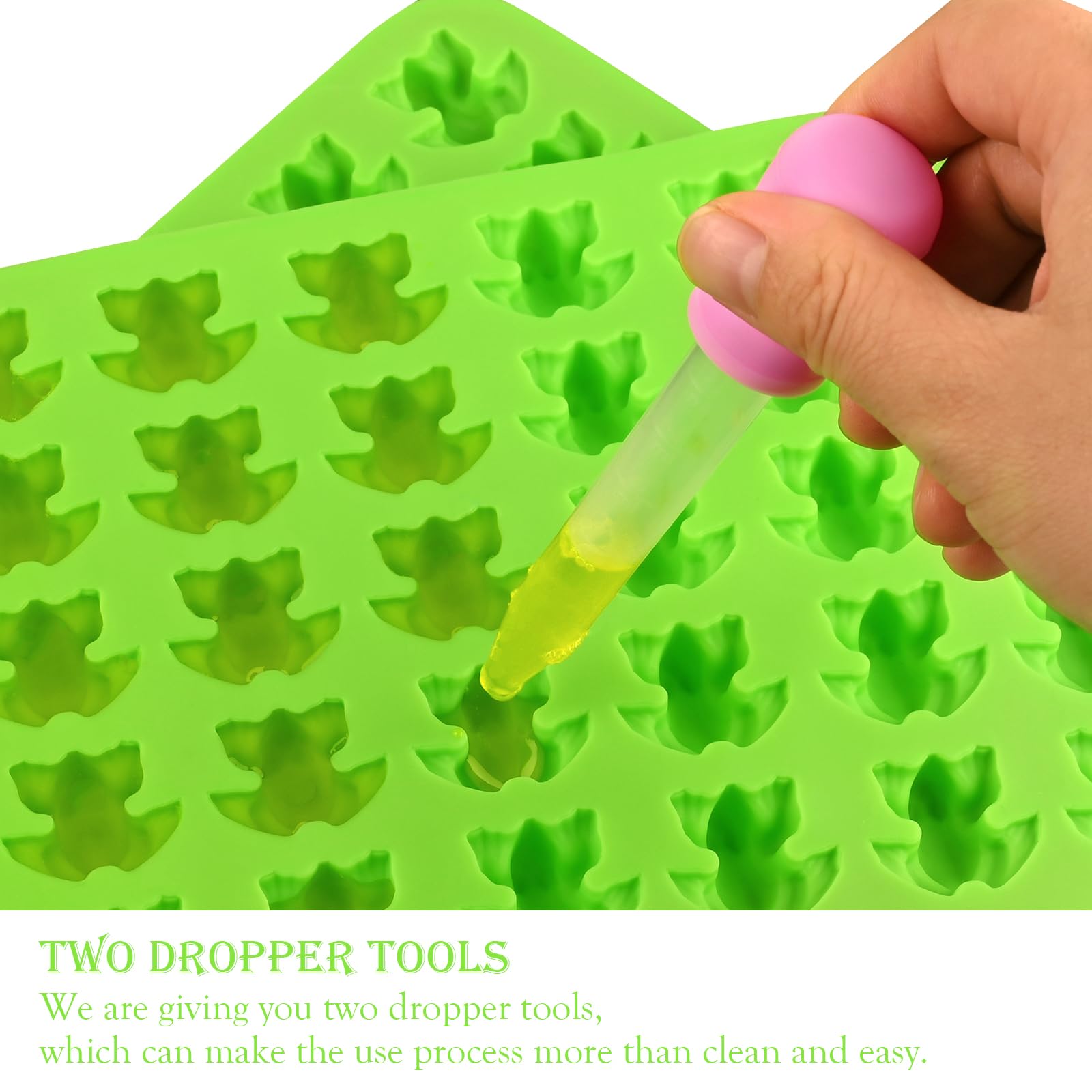 Snapklik.com : Sakolla Mini Frog Candy Molds Silicone, 100 Cavities ...
