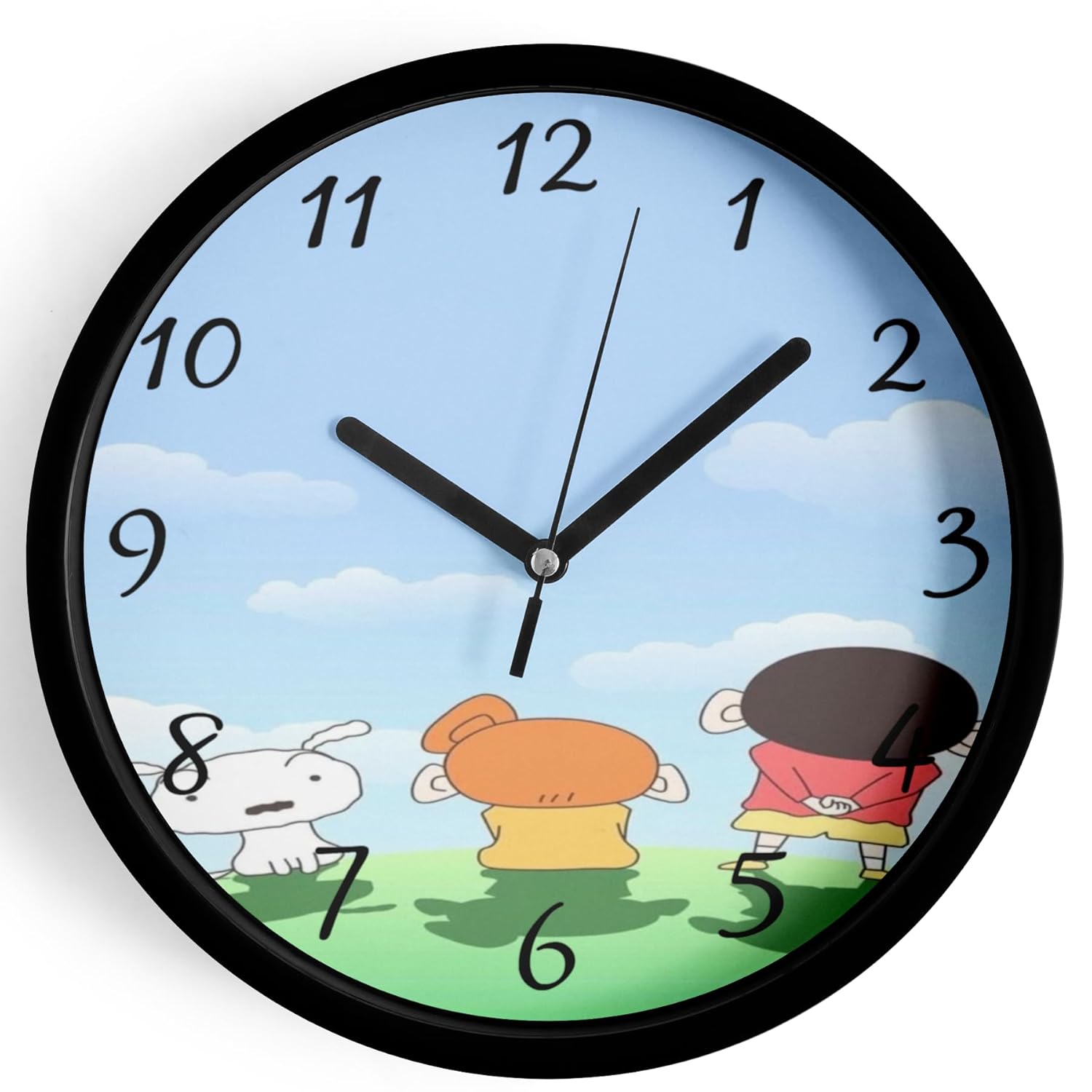 Buy NOKKES Shinchan Wall Clock 7 Inch | Wall Clock for Home Office ...