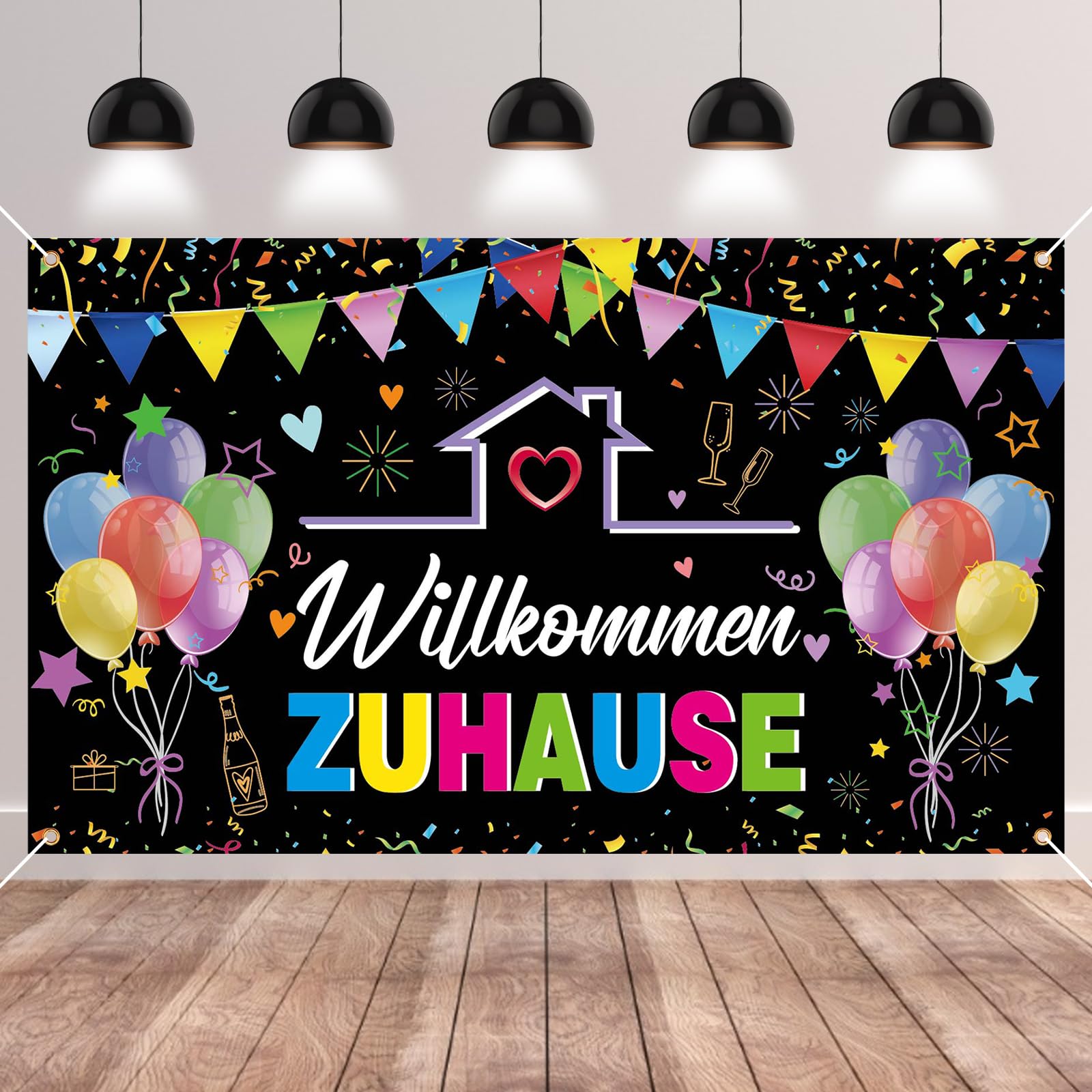 Buy GRESATEK Welcome Home Backdrop Banner, Welcome Home Banner ...