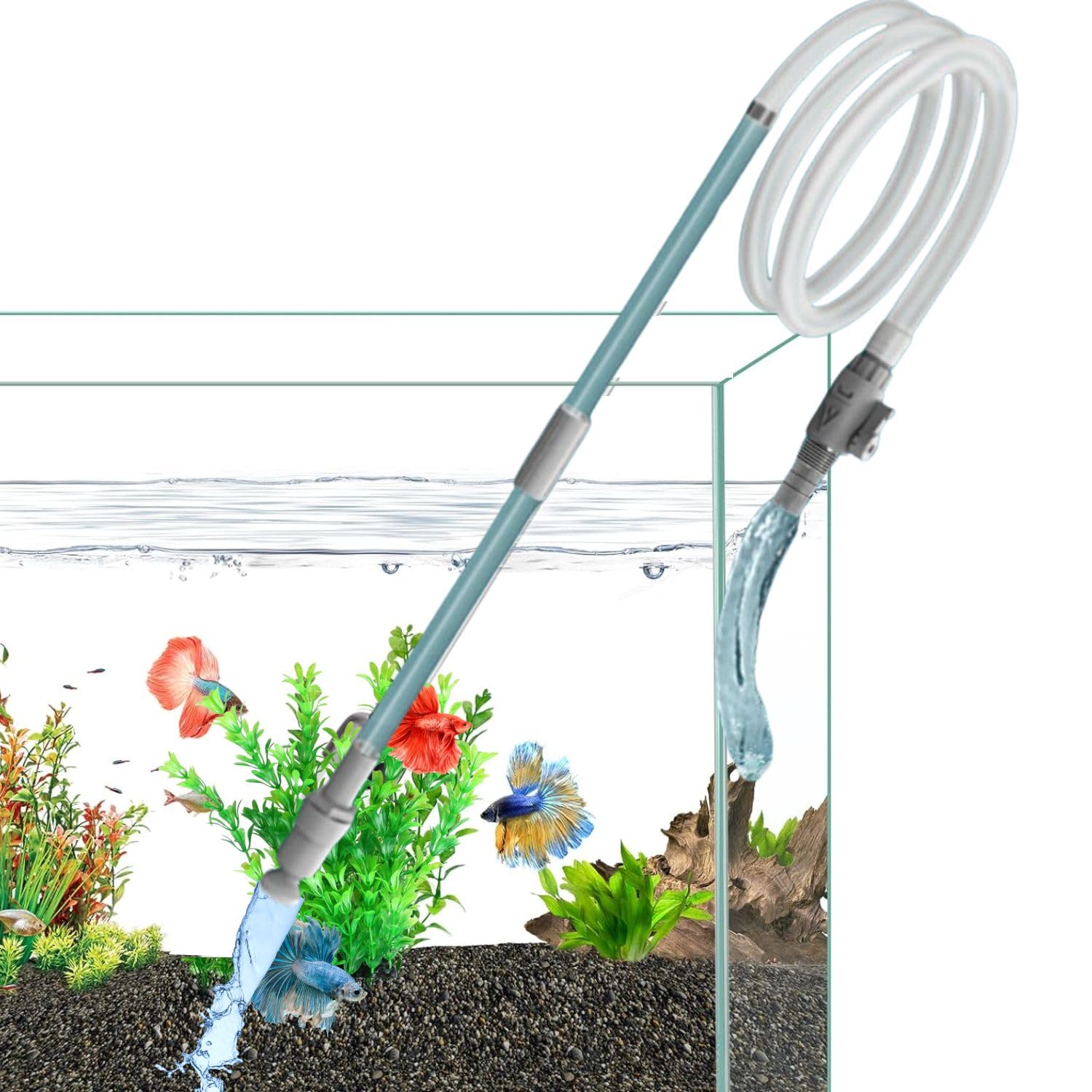 VAYINATO® Easy to Use Shake Type Aquarium Fish Tank Syphon Water ...