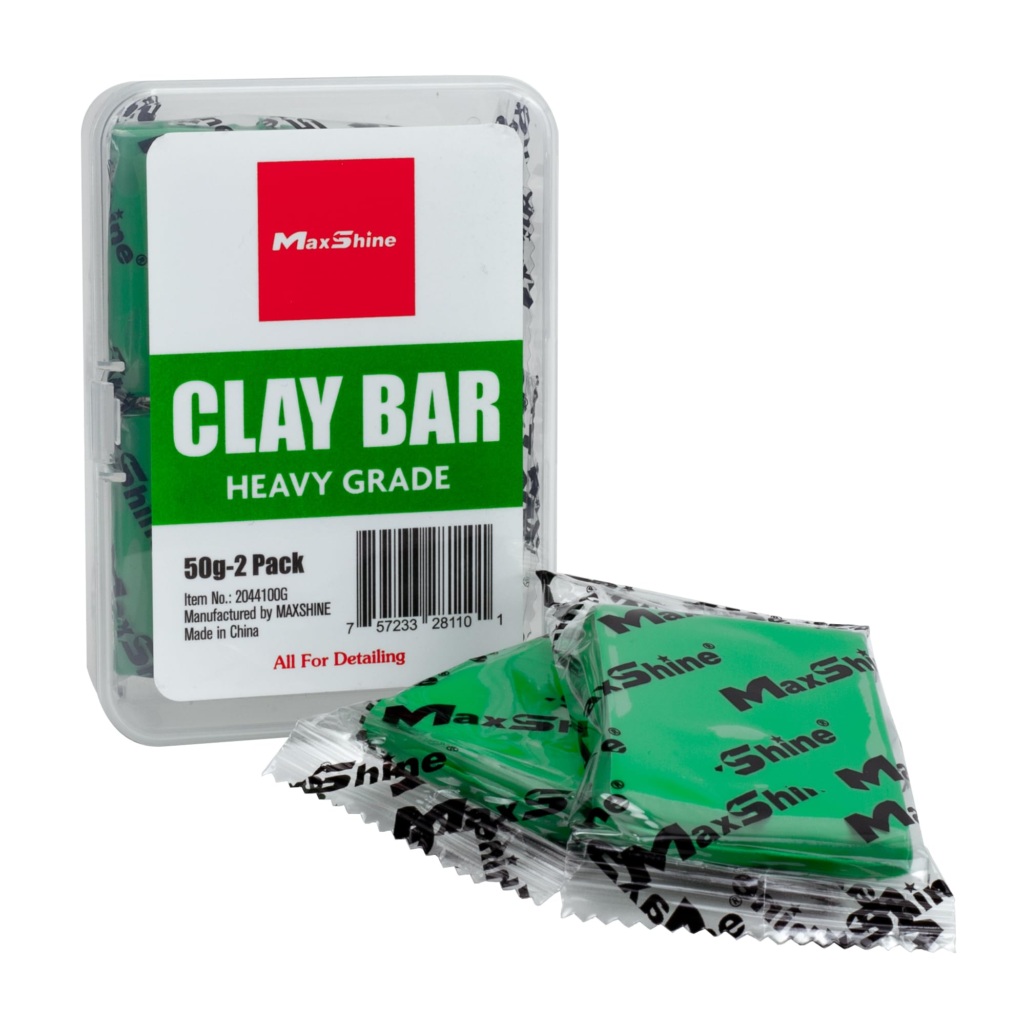 MaxShine Detailing Clay Bar Auto Detailing - 2pcs/Pack, Fine Grade ...