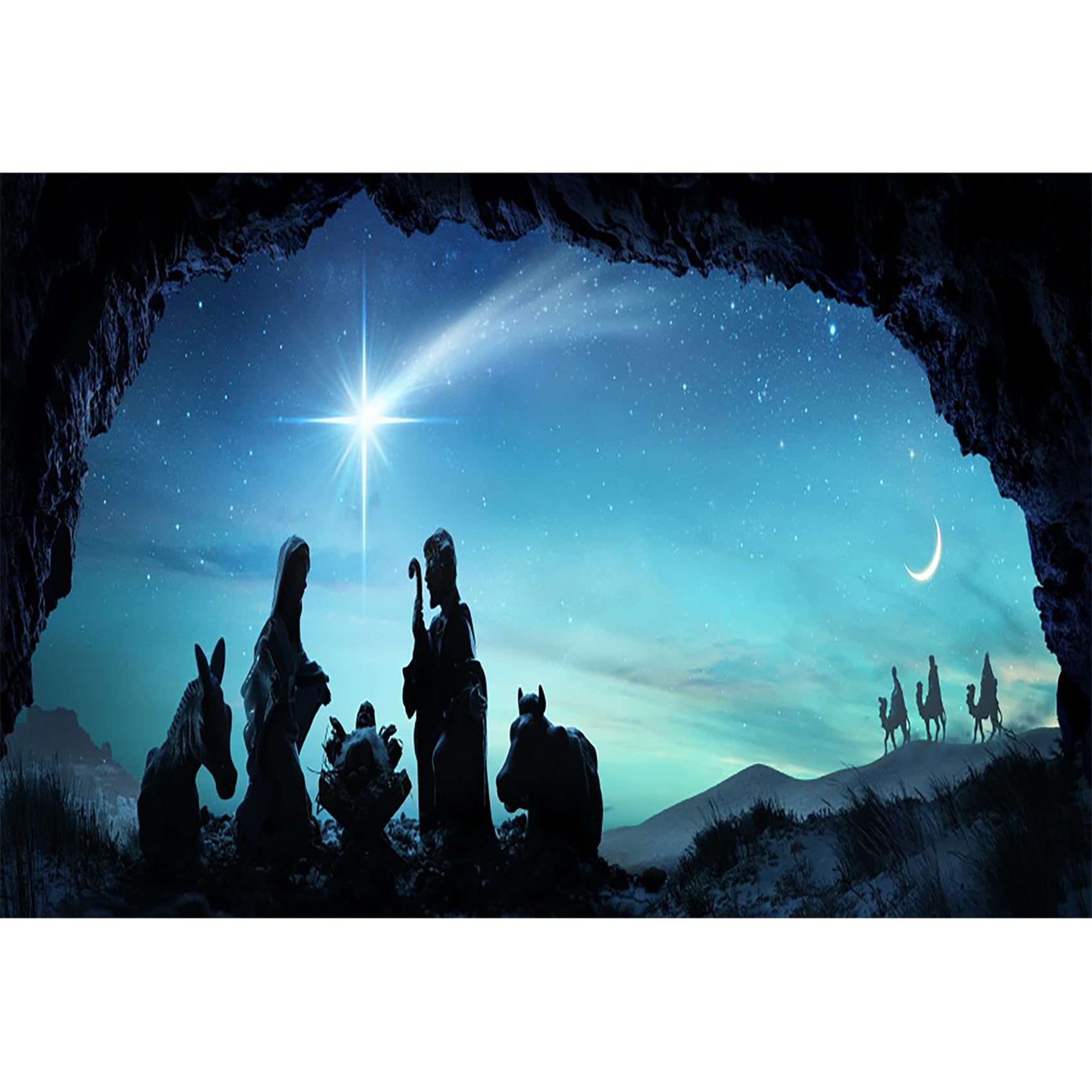 Silueta De La Escena De La Natividad Natividad SVG Natividad Escena