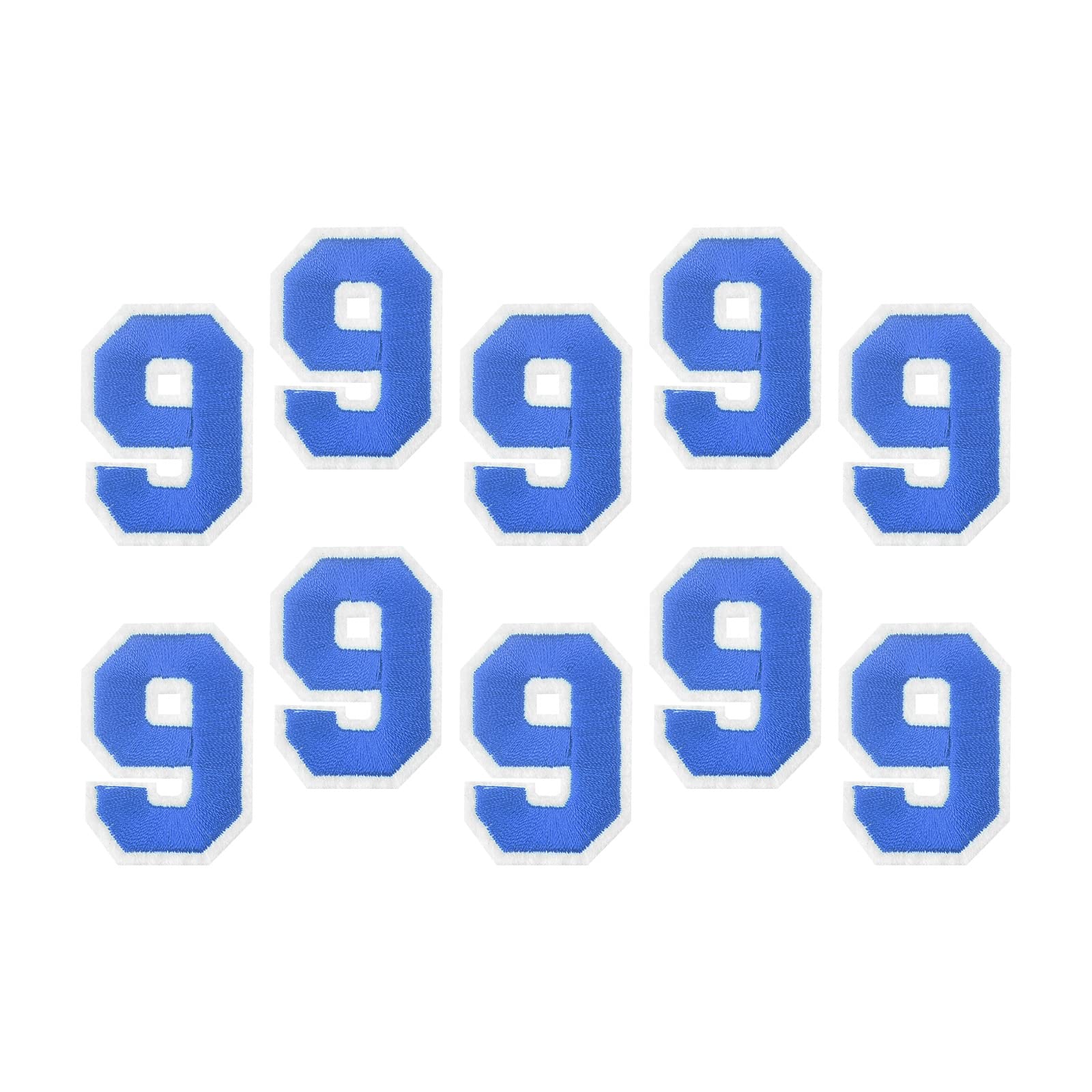 Amazon.com: MECCANIXITY 10Pcs Number Patches Embroidered Decorative ...