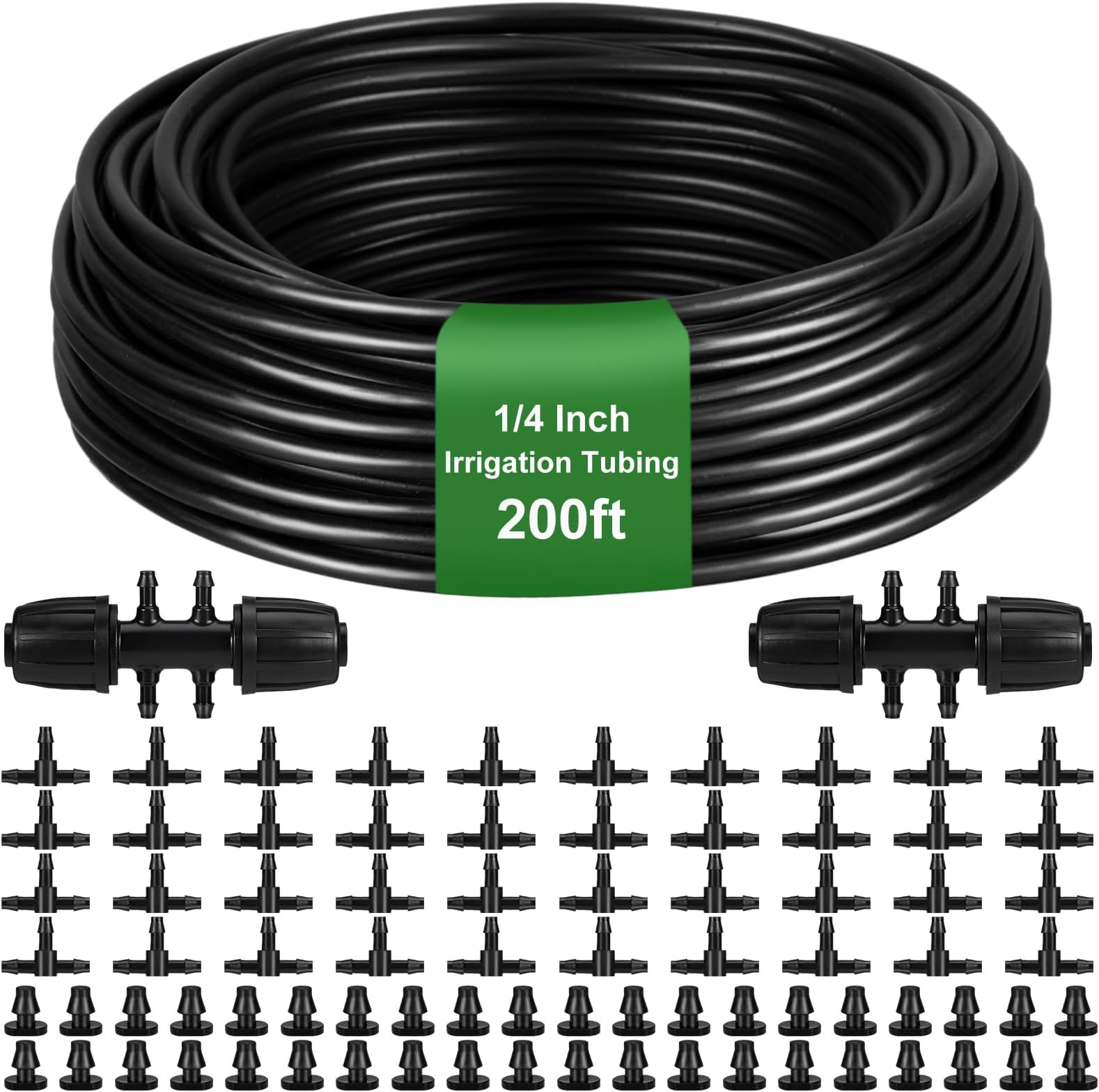 Amazon.com : Tondiamo 200ft 1/4 Inch Irrigation Tubing Garden Drip Hose ...