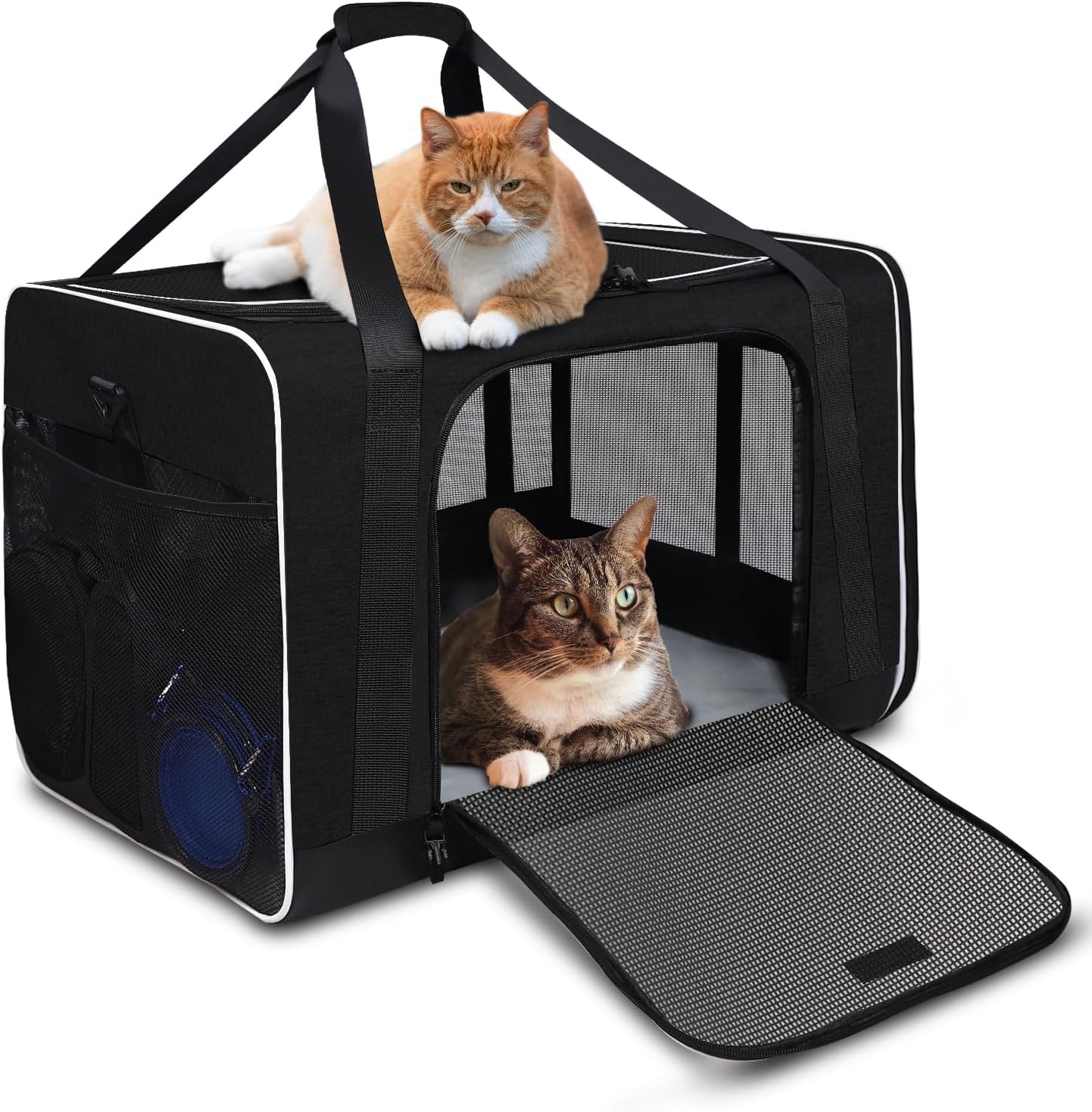 Amazon.com : Petskd Extra Large Pet Carrier with Wheels 24"x17"x17" for ...