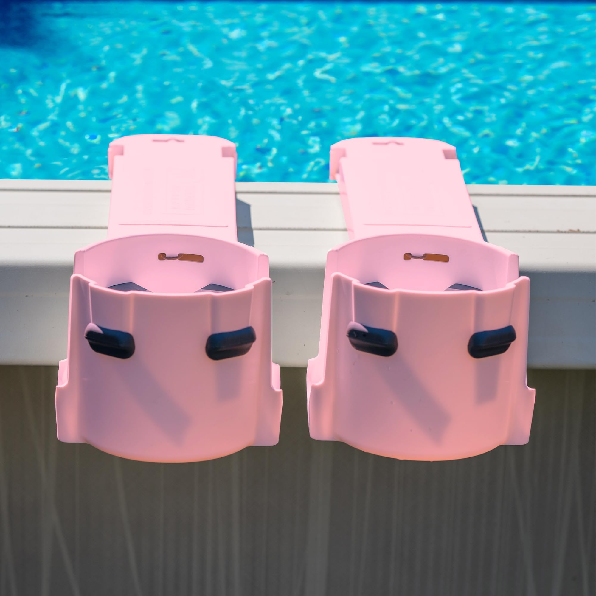 Poolside Cup Holders for above Ground Pool | 2 pk, Blush Pink| for ...
