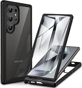 CENHUFO Hoesje voor de Samsung Galaxy S24 Ultra, ingebouwde schermbeschermer, schokbestendig ...