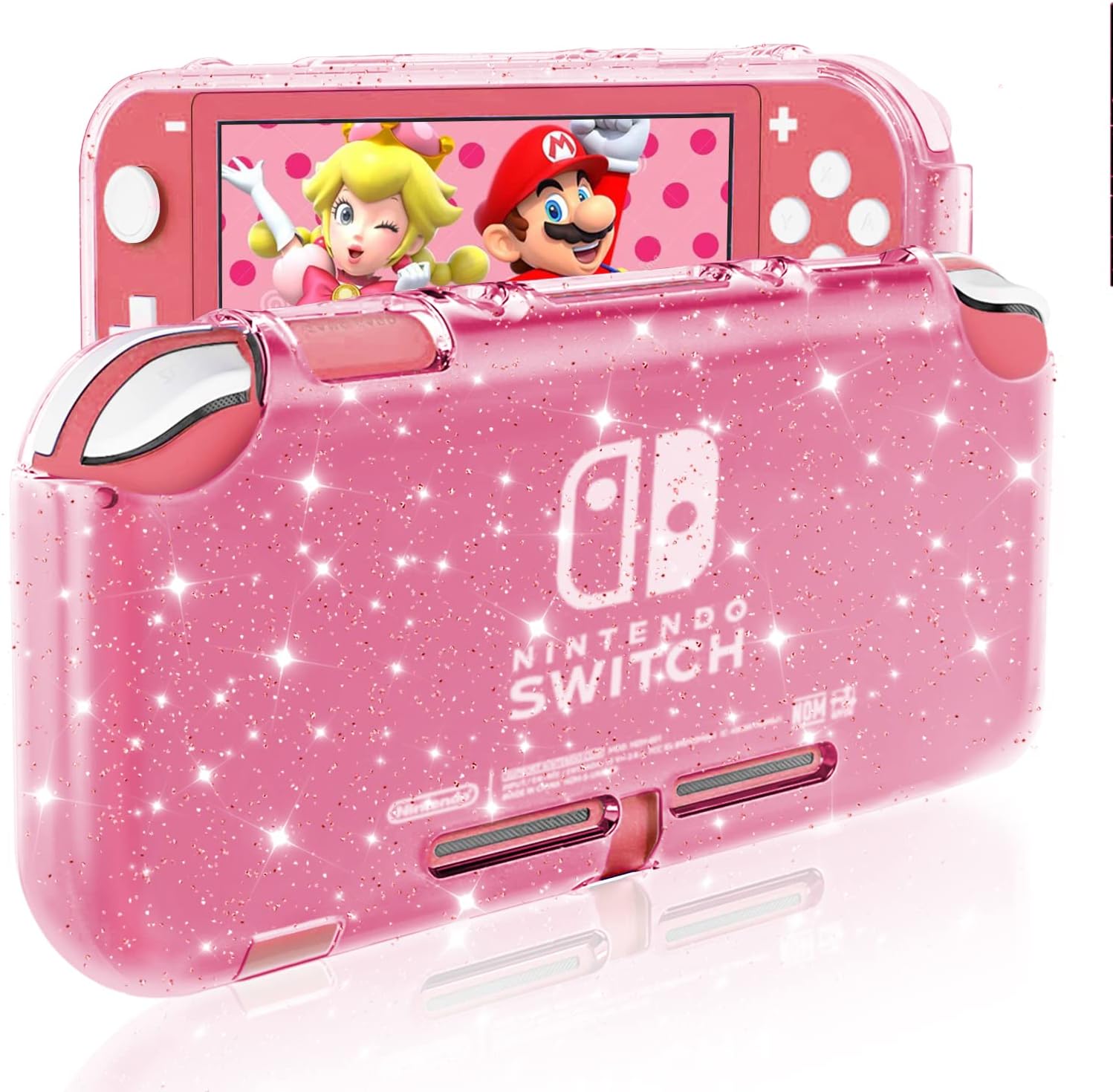 Amazon.com: Switch lite Protective Case, Switch lite Clear Glitter Case ...