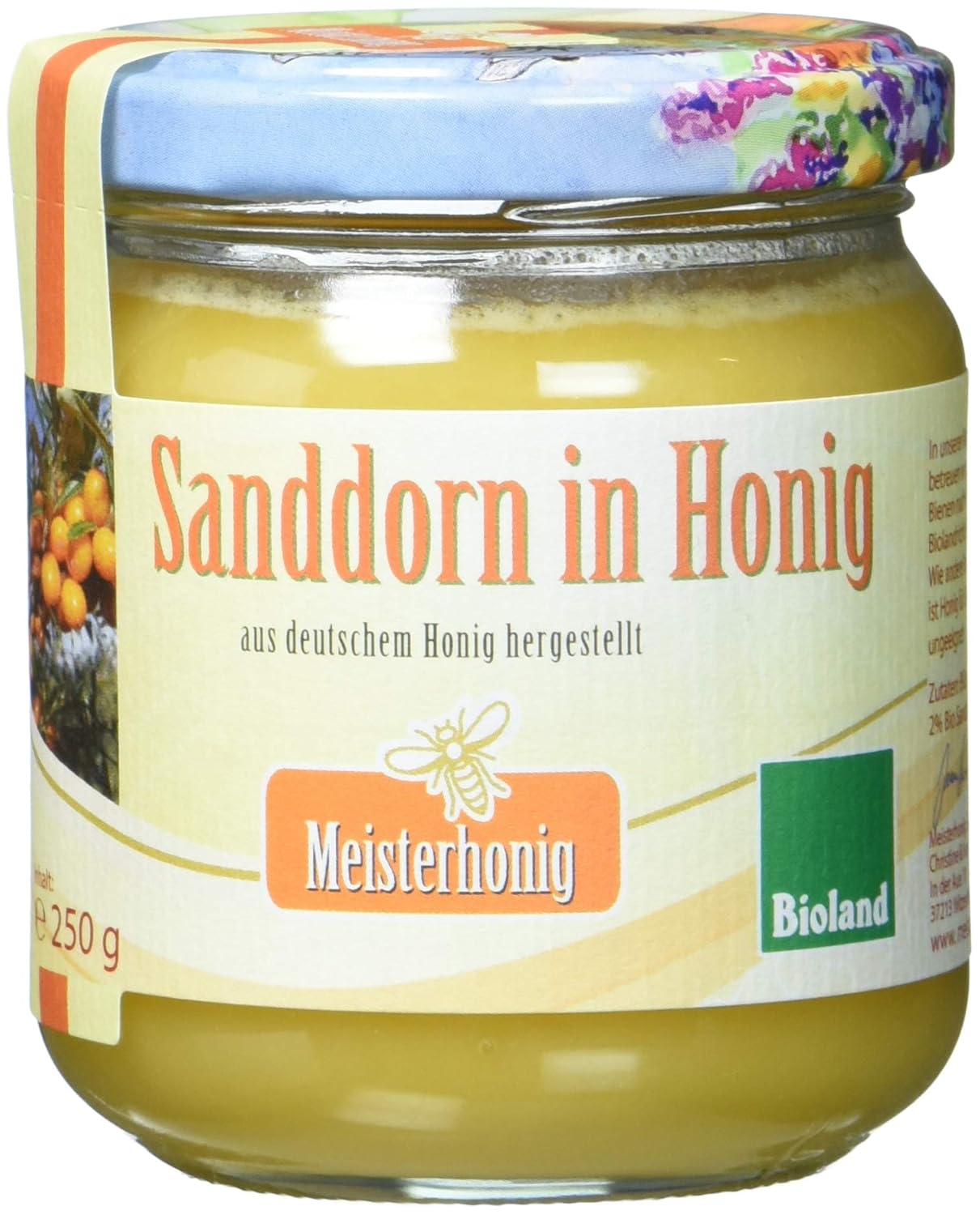 Meisterhonig Bio Sanddorn in Honig, 250g : Amazon.de: Lebensmittel ...