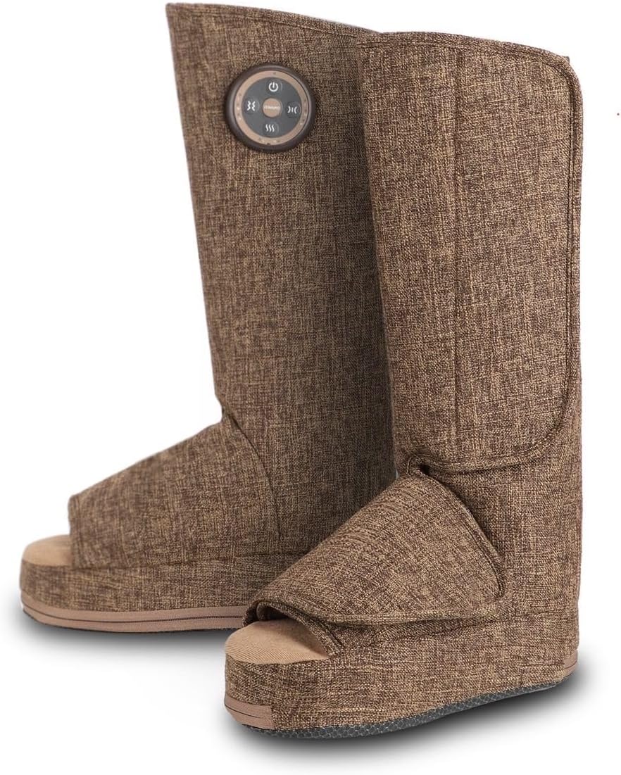 Amazon | Relaxstep ブーツ型フットマッサージャー コードレス仕様 左右独立 コードレス 軽量 歩行可能 バイブレーション 温熱 エア EMK-714 | リラクステップ ...