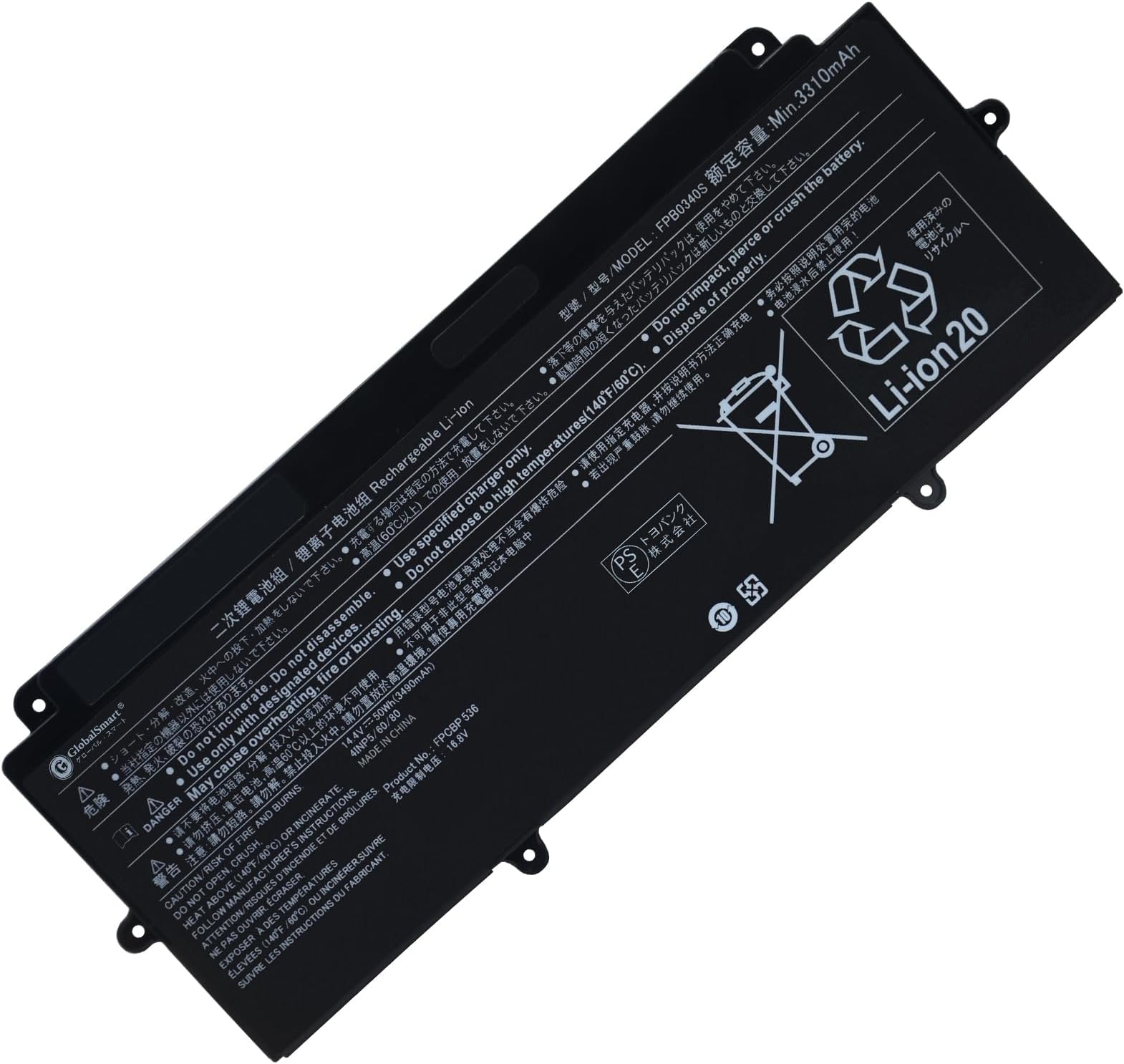 Amazon.co.jp: 【国内メーカー1年長期保証】 互換 FPB0340S 48wh 3410mAh Fujitsu LifeBook ...