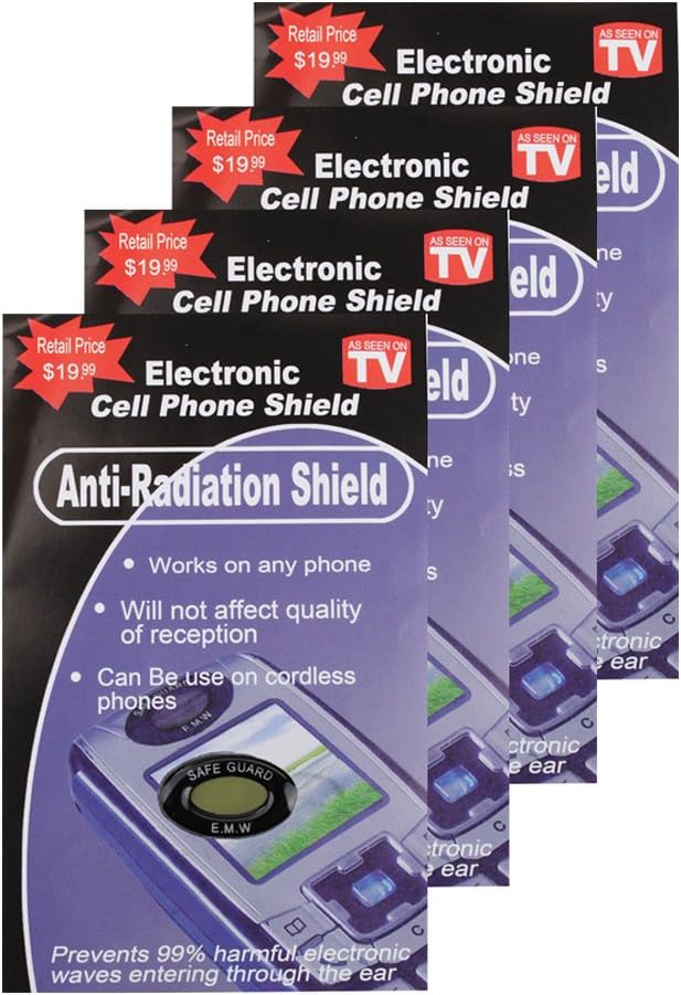Amazon.com: 4 Pack Anti Radiation Shield for Cell Phones Tablets Pagers ...