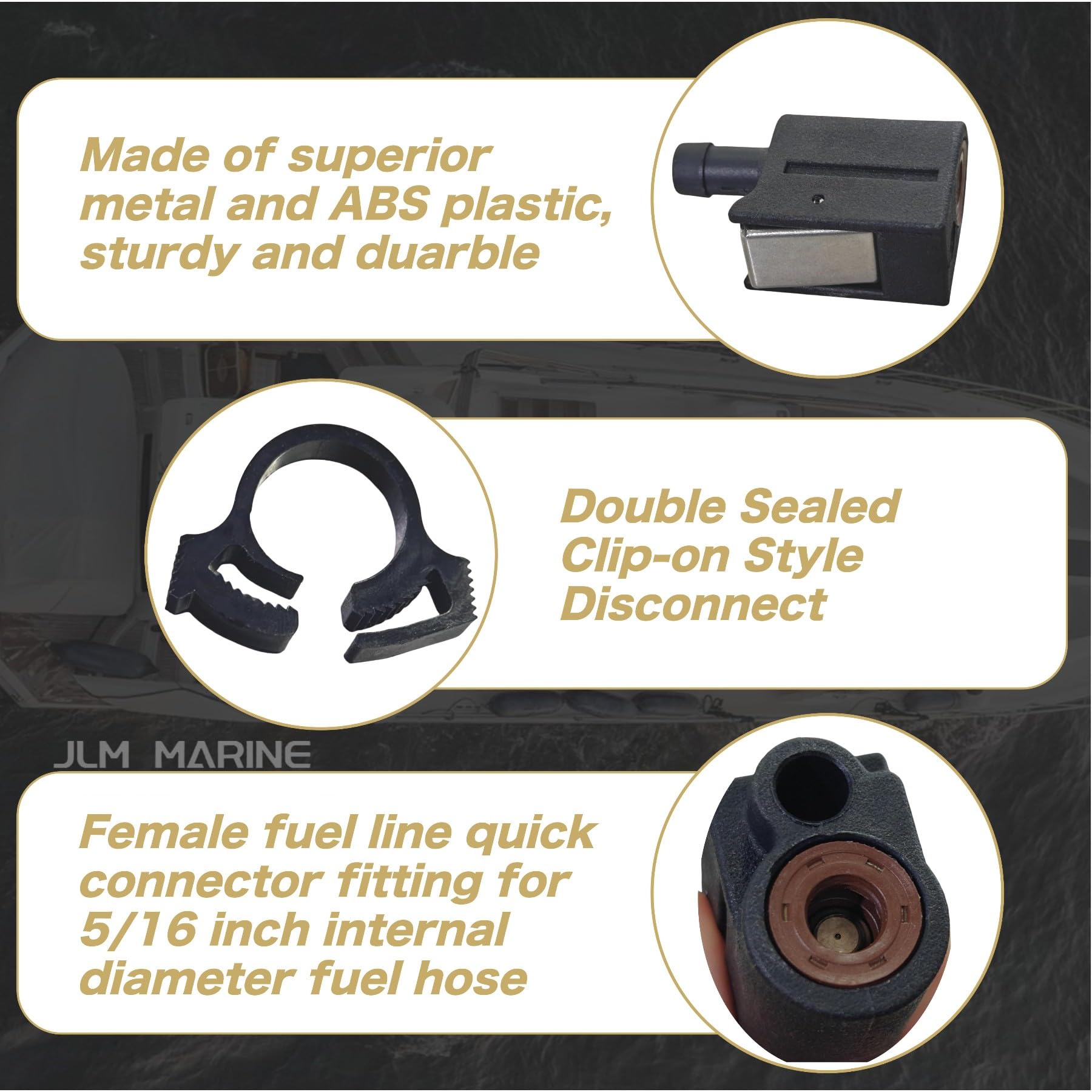 Snapklik.com : 13563Q3 Female Fuel Line Connector For Mercury Outboard ...