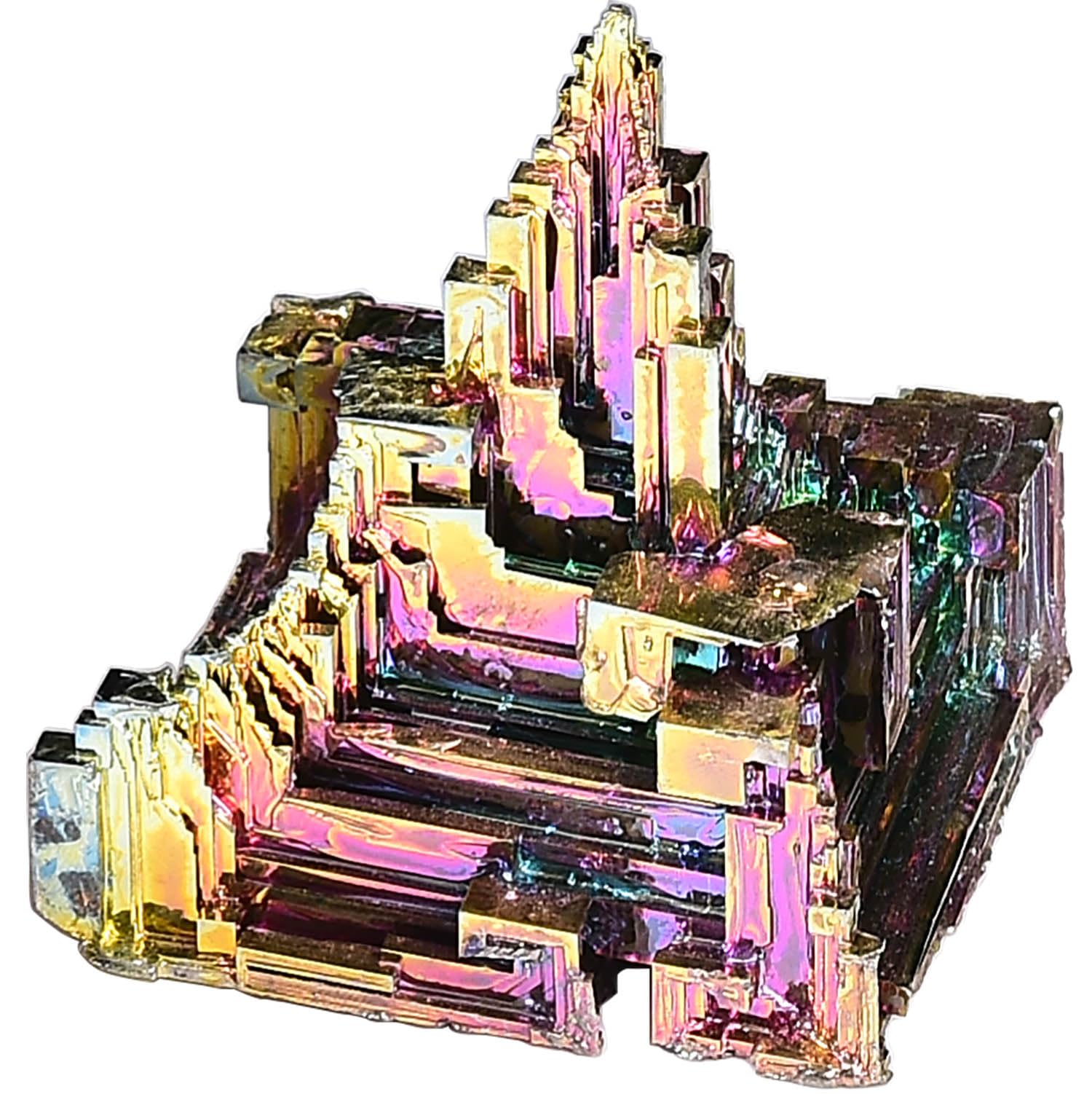 Amazon.com: VIZYTOU Bismuth Ore Tower Rainbow Bismuth Metal Crystal ...