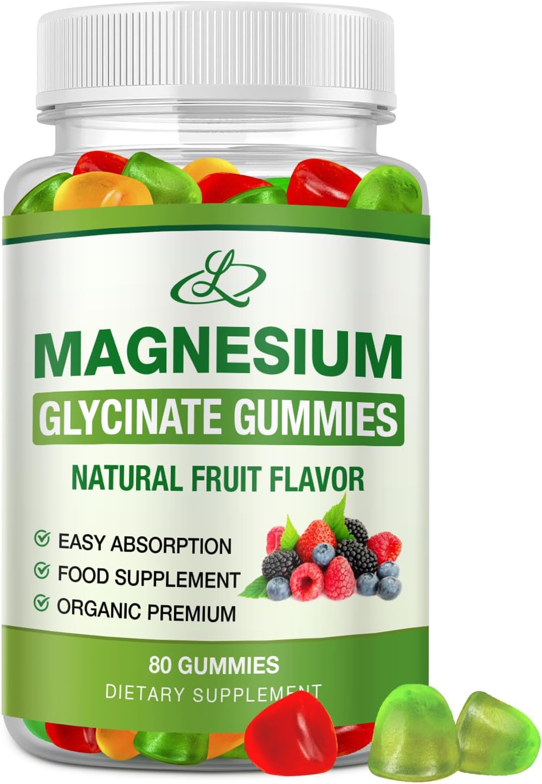 Amazon.com: Magnesium Glycinate Gummies for Adults & Kids, 2 Packs ...