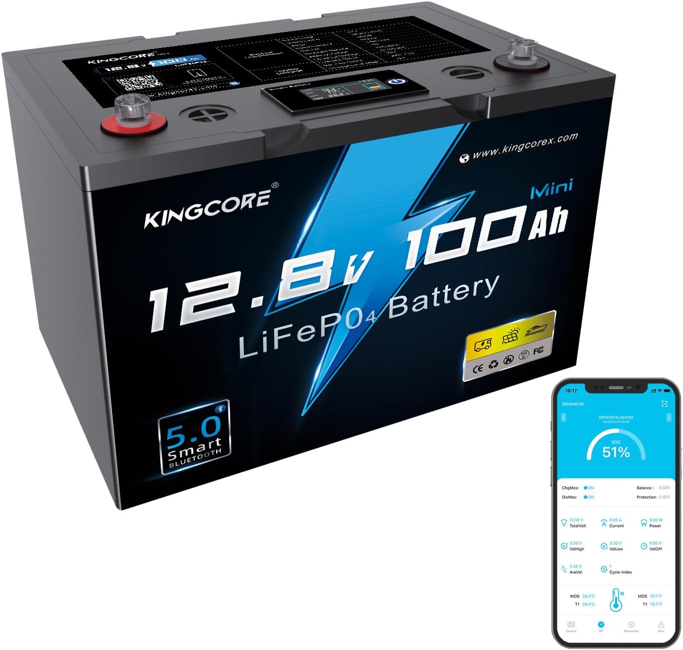 Amazon.co.jp: KEPWORTH 12V 120Ah LiFePO4バッテリーディープサイクルリン酸鉄リチウムバッテリーには、新しい充電器が含まれ、RV/キャンプ、ソーラー ...