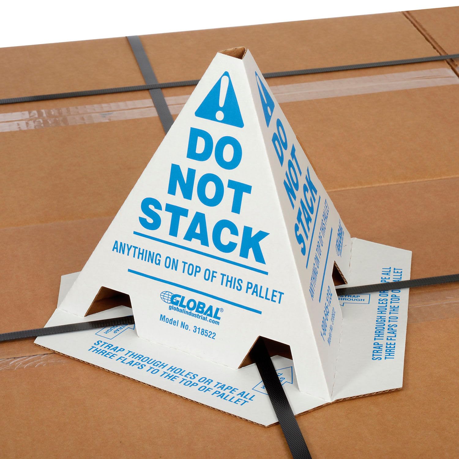 Snapklik.com : Global Industrial "Do Not Stack" Printed Pallet Cones, 8 ...