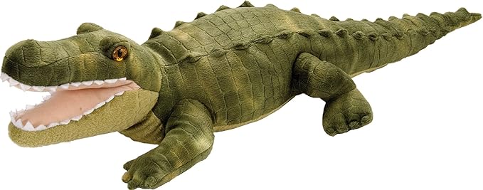 Amazon.com: Wild Republic Green Alligator Plush, Stuffed Animal, Plush ...