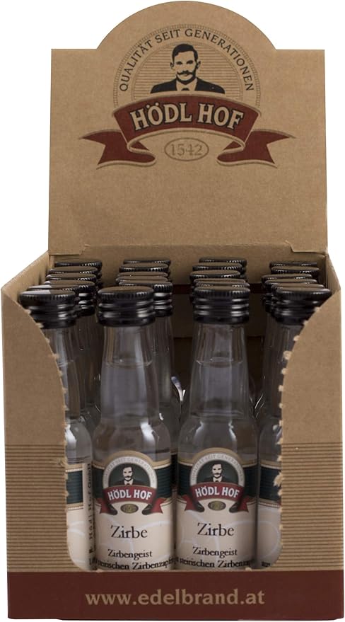 Hödl Hof Zirbengeist 24 x 20 ml I Zirbenschnaps aus steirischen ...