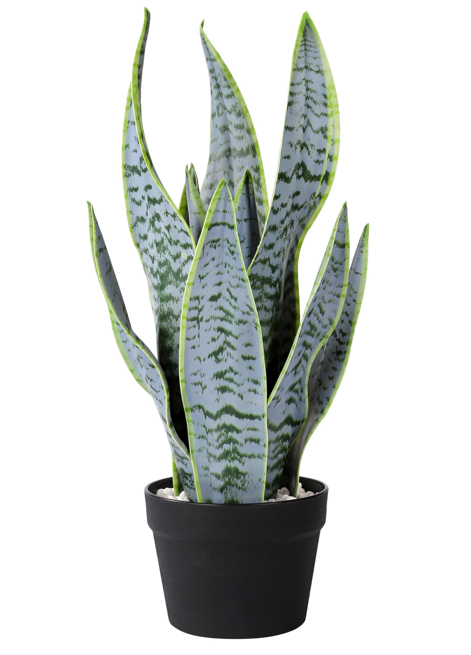 Amazon.com: DUZYXI 22.5" Artificial Snake Plant Faux Sansevieria Plants ...