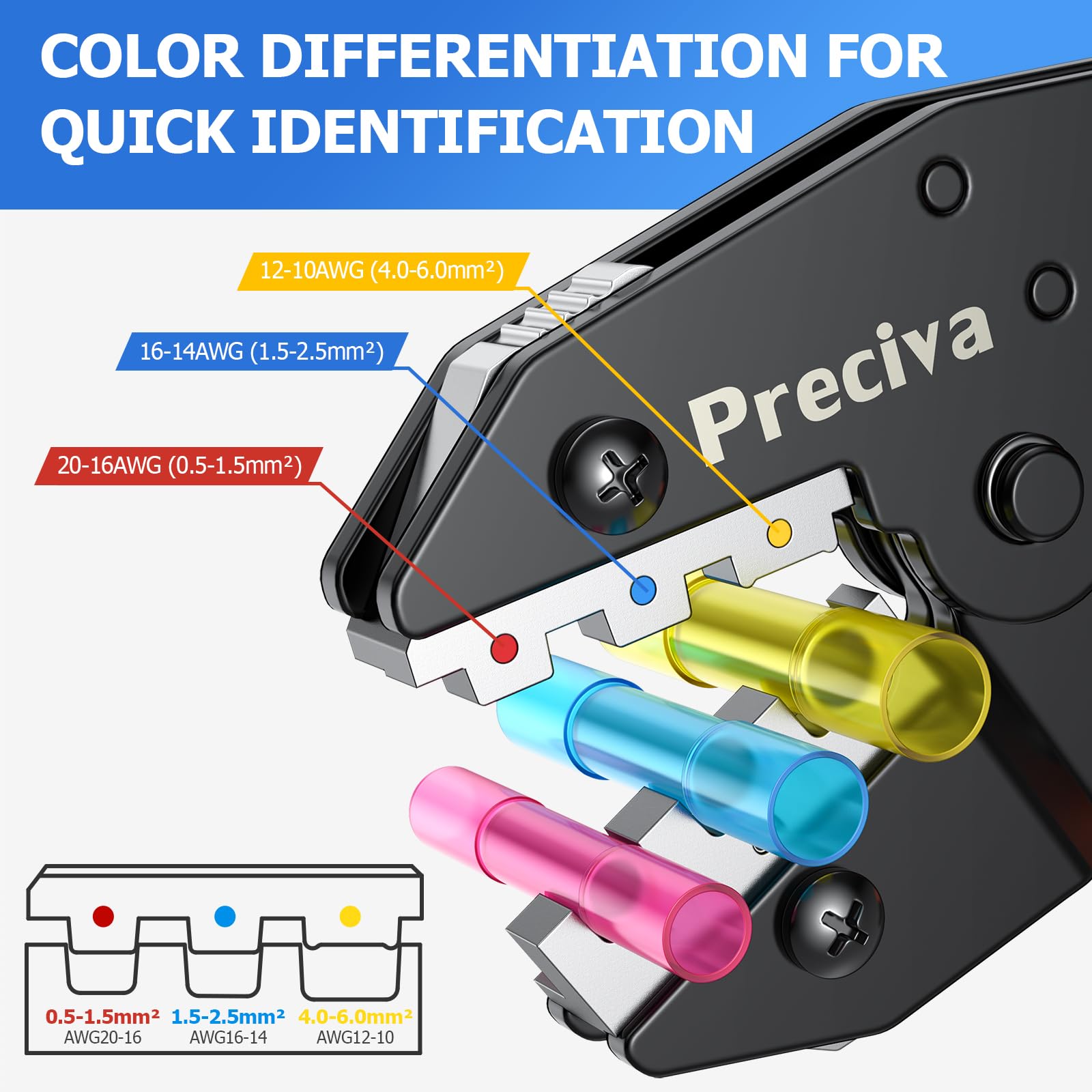 Snapklik.com : Wire Crimping Tool For Heat Shrink Connectors