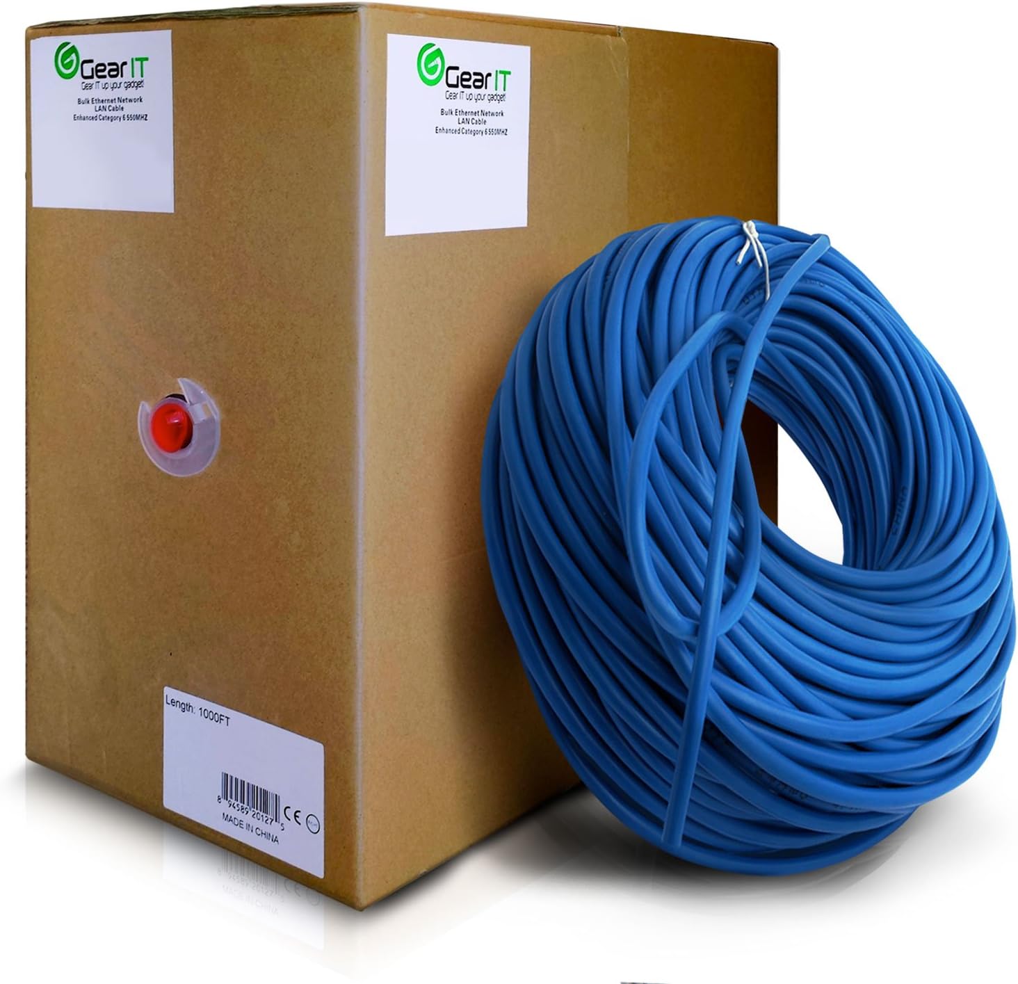 Amazon.com: GearIT 1000 Feet Bulk Cat6 Riser Rated (CMR) Ethernet Cable ...