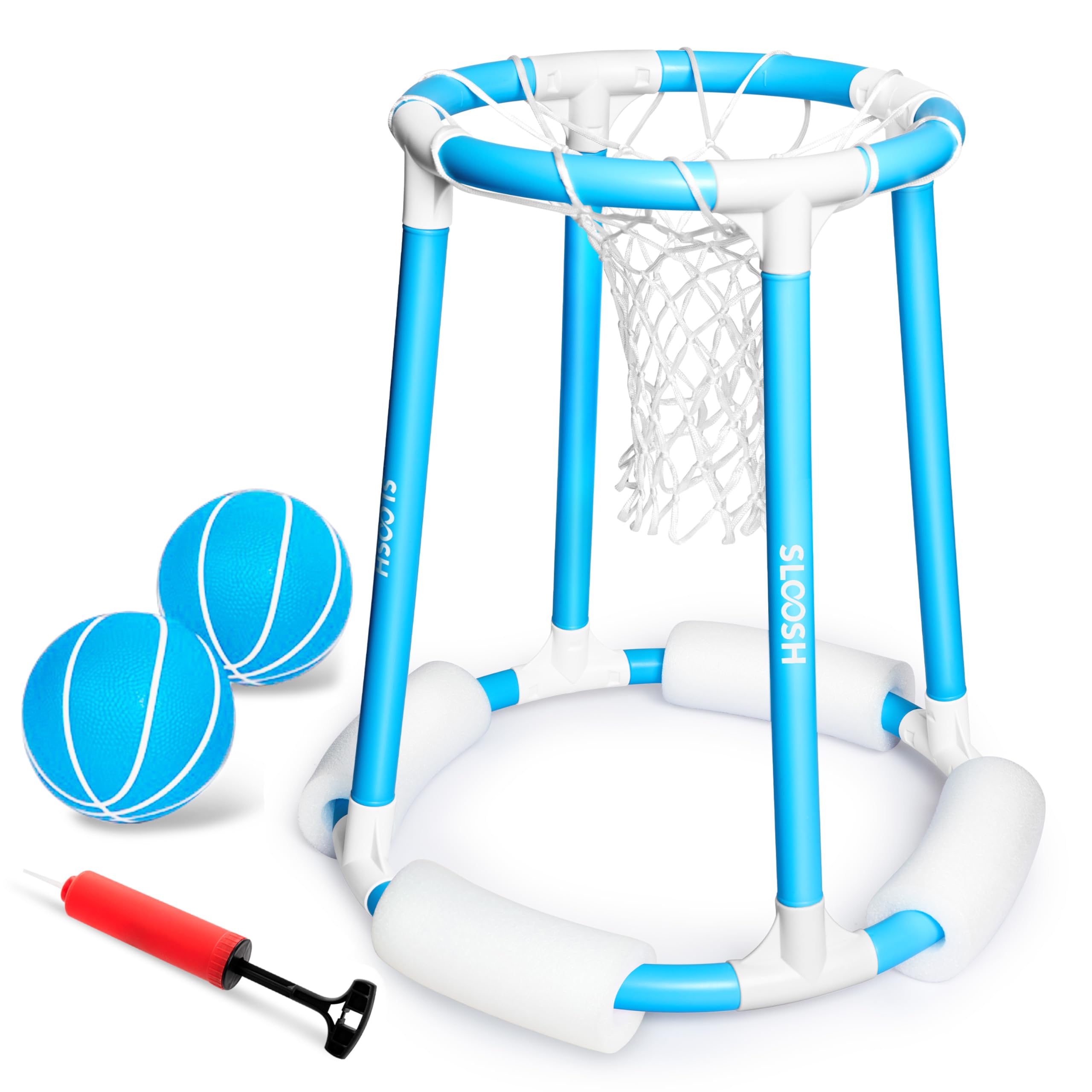 Amazon.com: Sloosh Pool Basketball Hoop Toys, Floating Basketball Pool ...