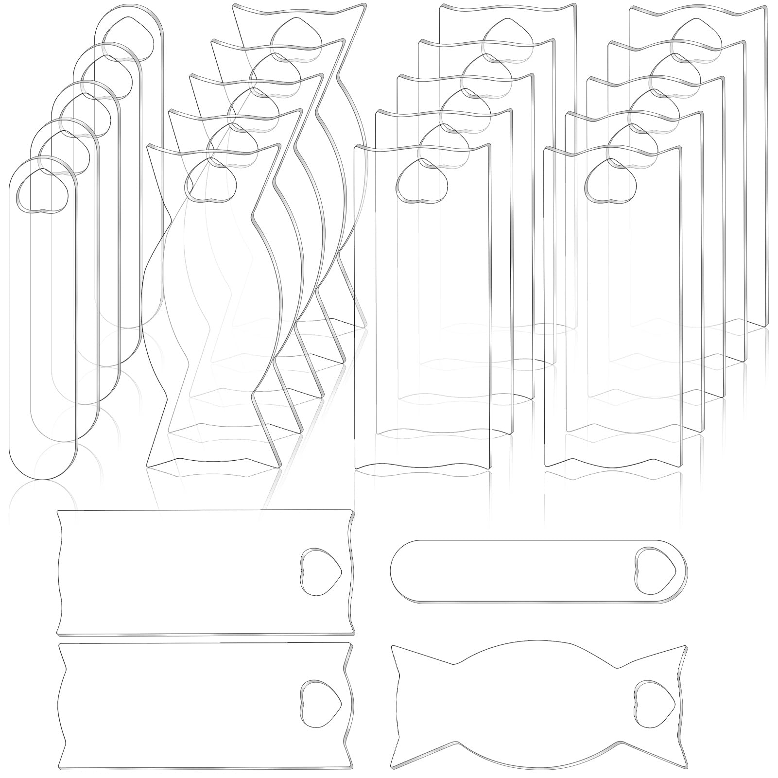 Buy XLSXEXCL 20 Pcs for Stanley Name Tag Mold,for Stanley Name Plate ...