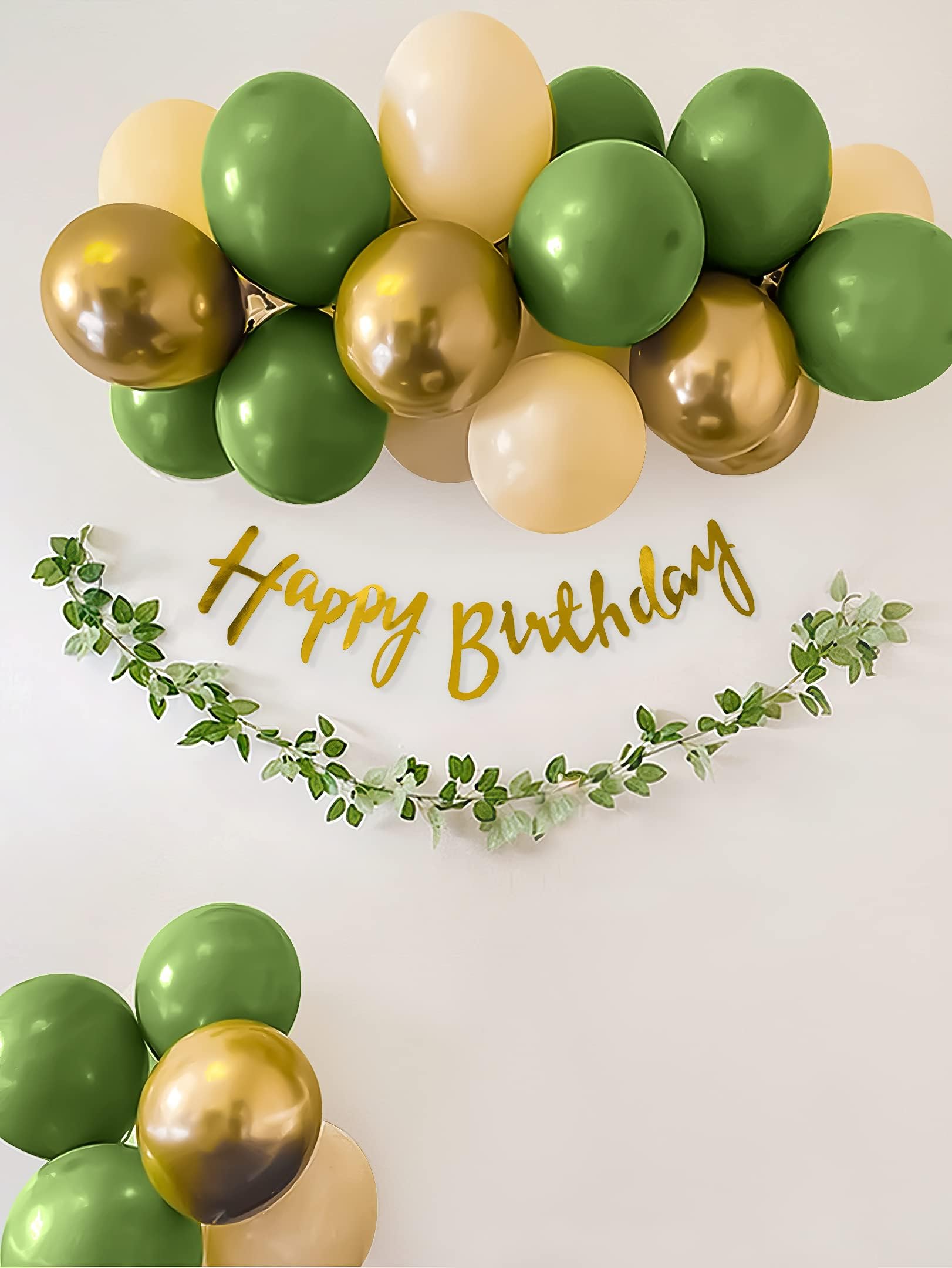 SpecialYou.in 31Pcs Tropical Birthday Decoration Kit With Olive Green ...