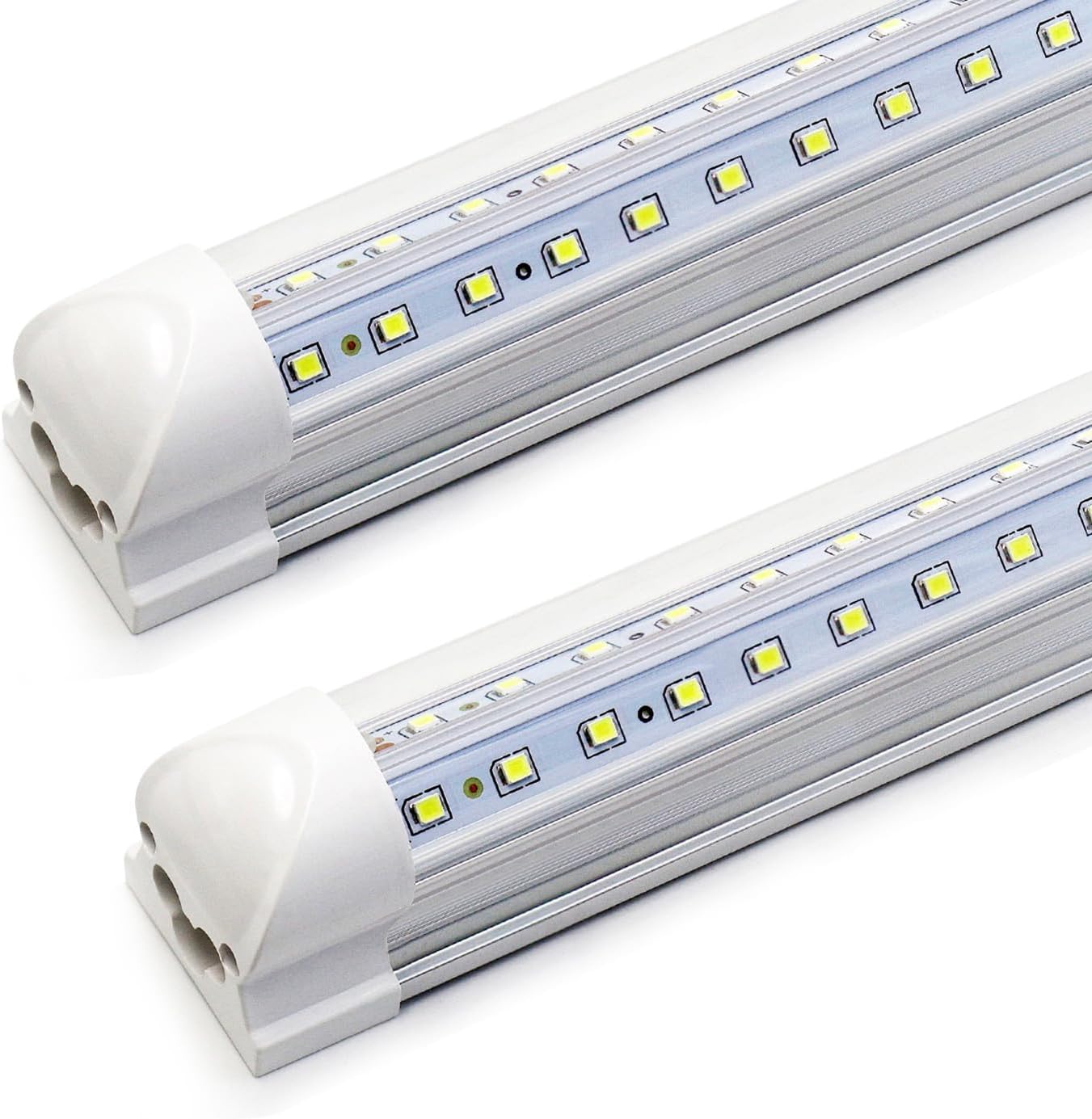 Phiwicsh 2FT LED Shop Light 2 Pack, 20W 2800LM 6500K Super Bright, Plug ...