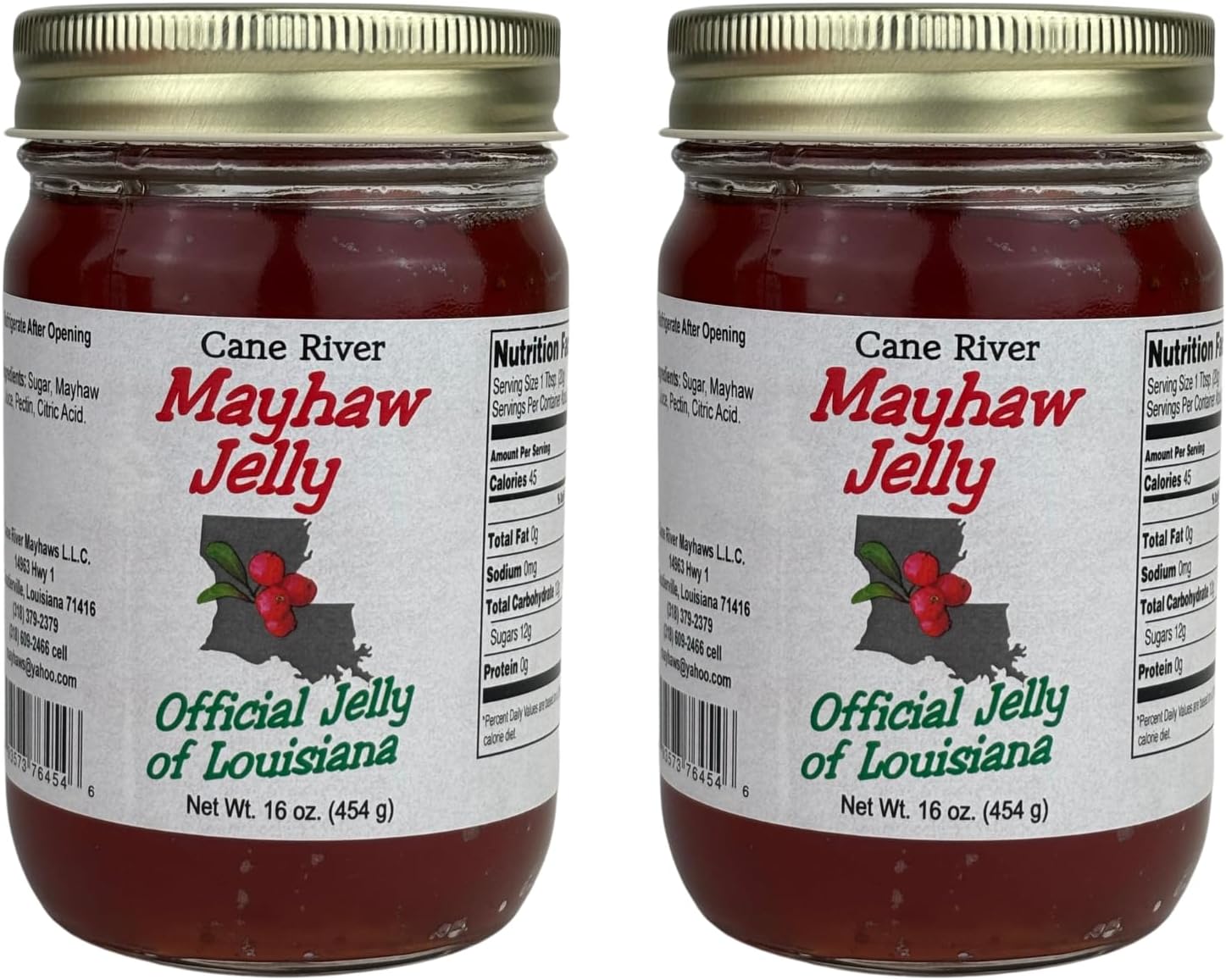 Amazon.com: Cane River Mayhaw Jelly - 16 Ounce Jar - Southern Gourmet ...