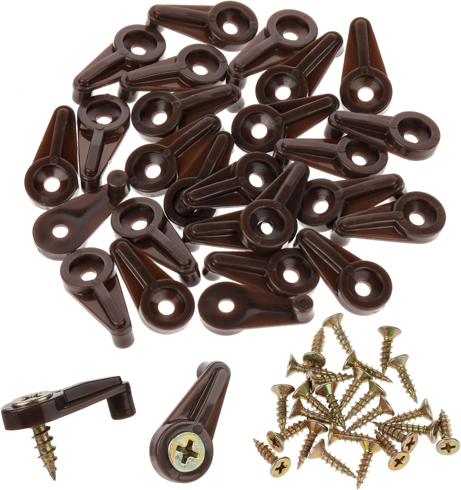 10pcs Glass Retainer Clips with Screws, Cabinet Glass Retainer Clips ...