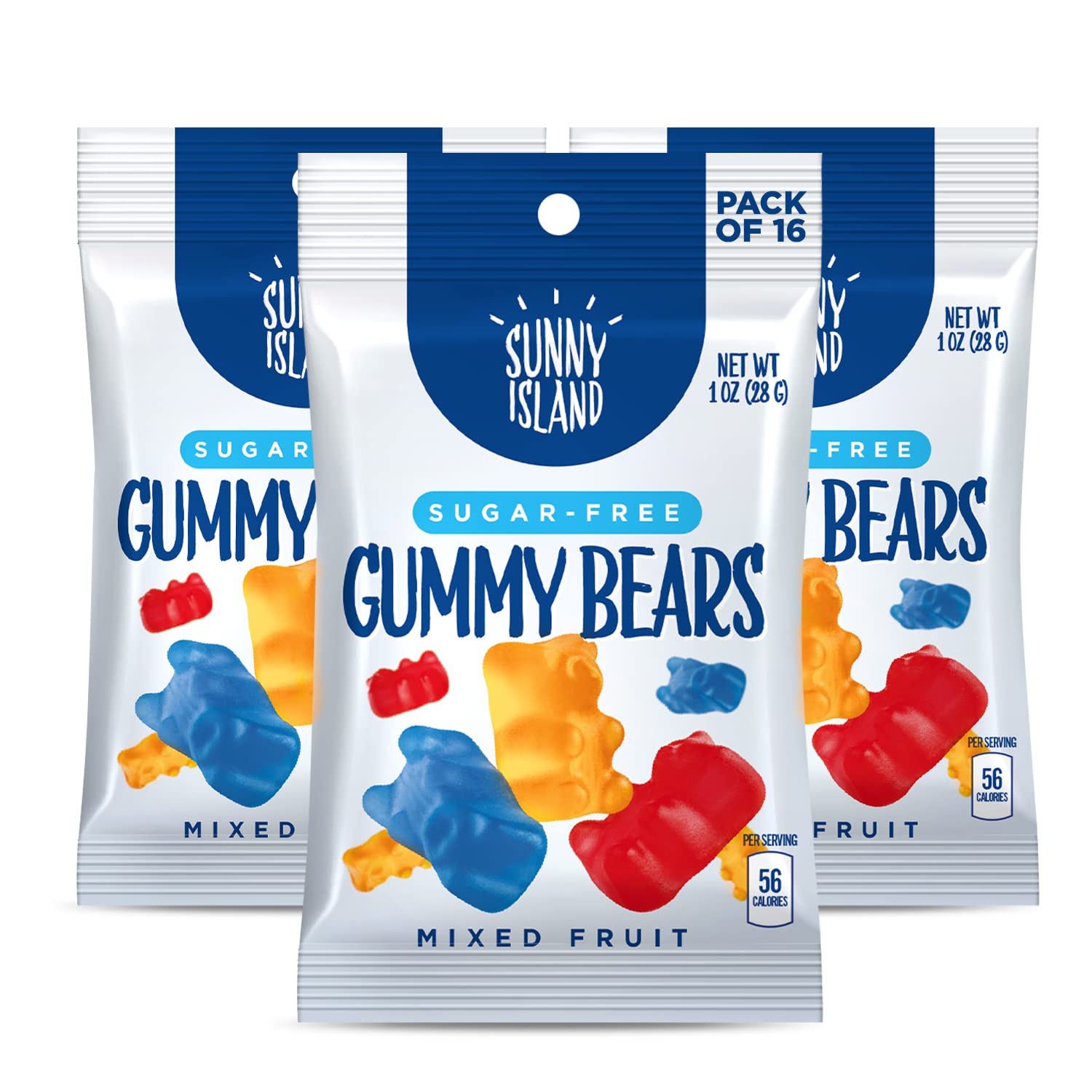 Amazon.com : Sunny Island Sugar-Free Gummi Bears, Mixed Fruit Flavors ...