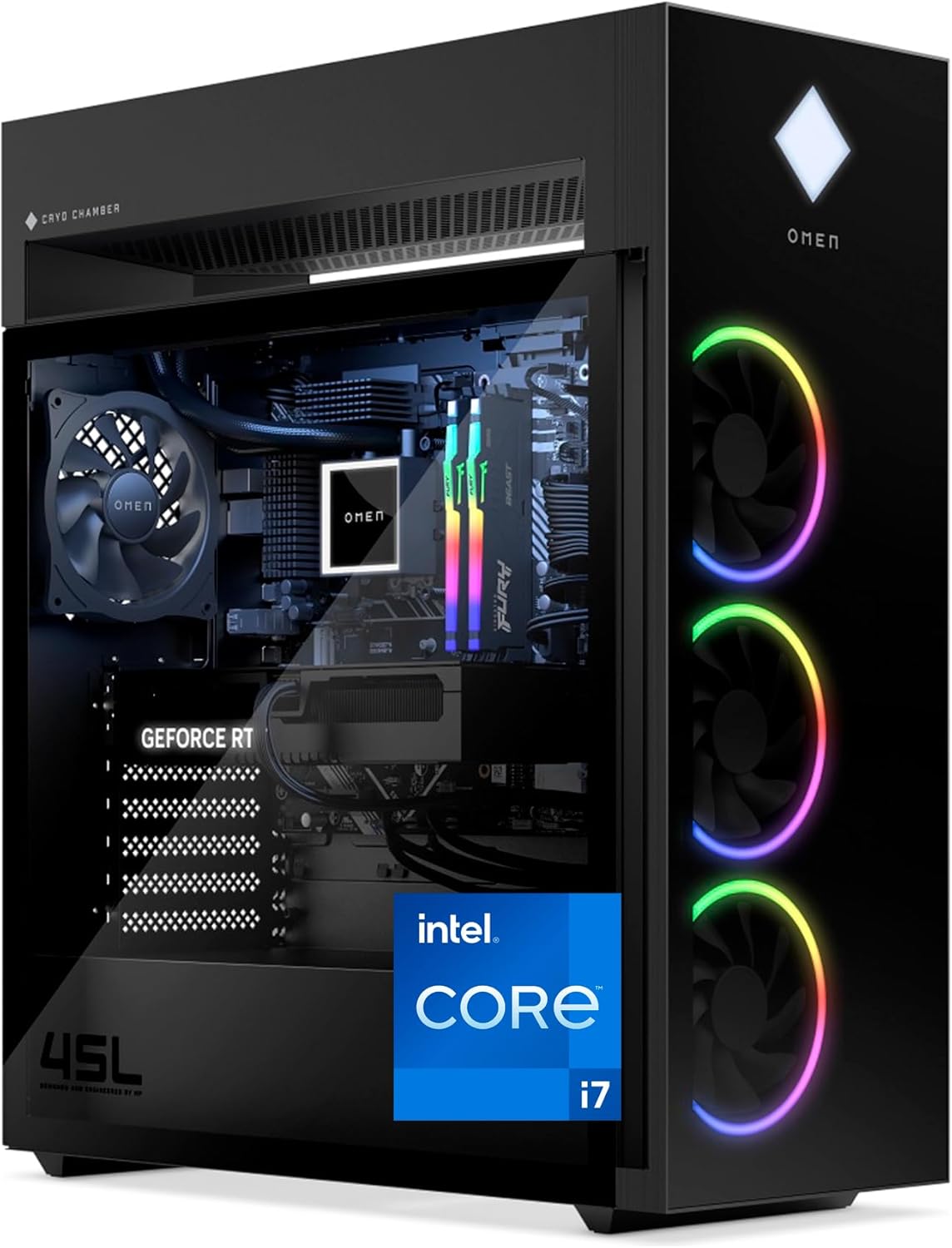 Amazon.com: HP OMEN 45L Gaming Desktop, 13th Generation Intel Core i7 ...