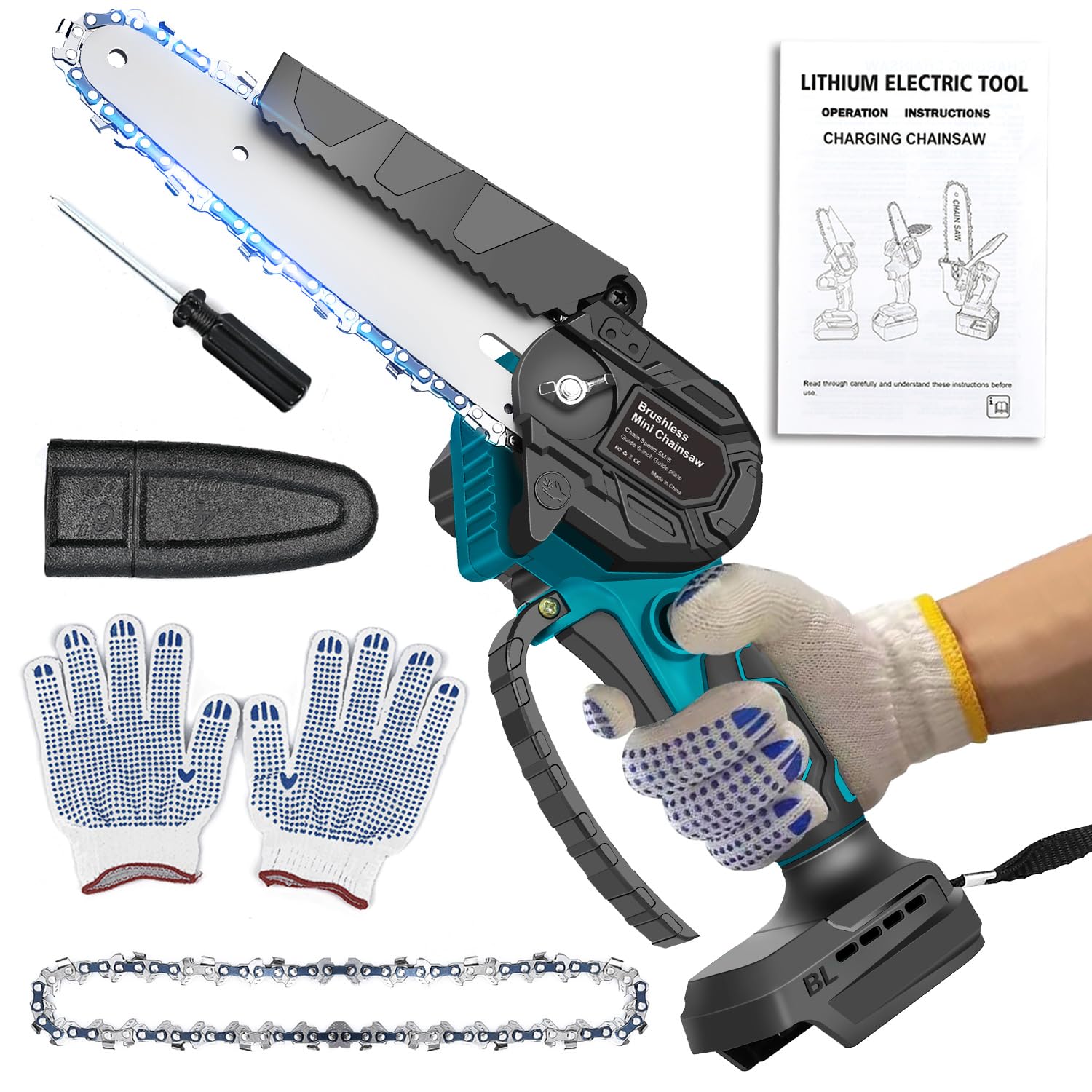 Mini Tronçonneuse pour Batterie Makita 18V, Tronçonneuse électrique ...