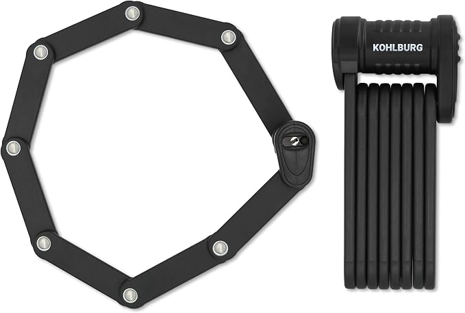 Amazon.com: KOHLBURG Security Folding Lock - 35" Foldable Bicycle Lock ...