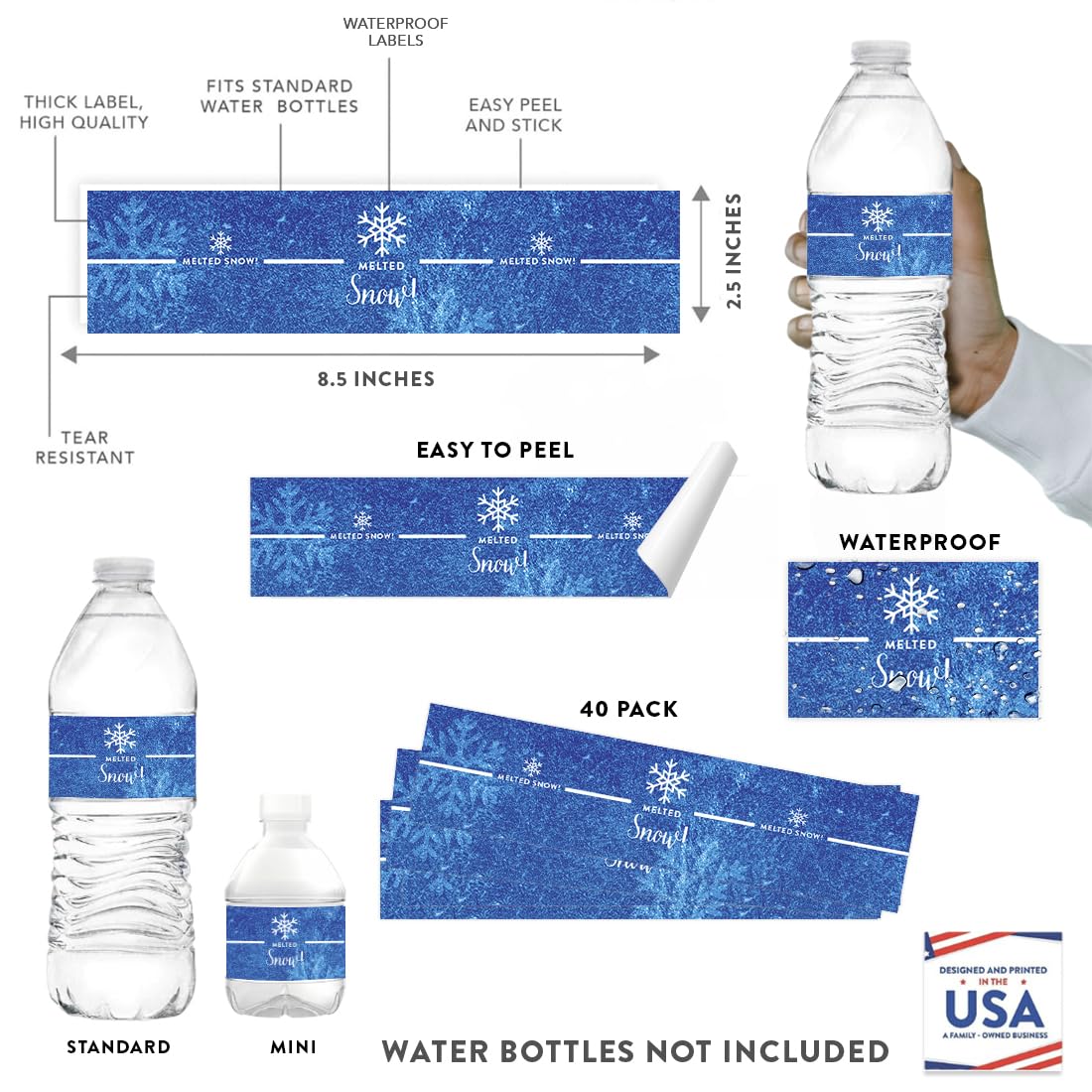 Frozen Water Bottle Labels Printable