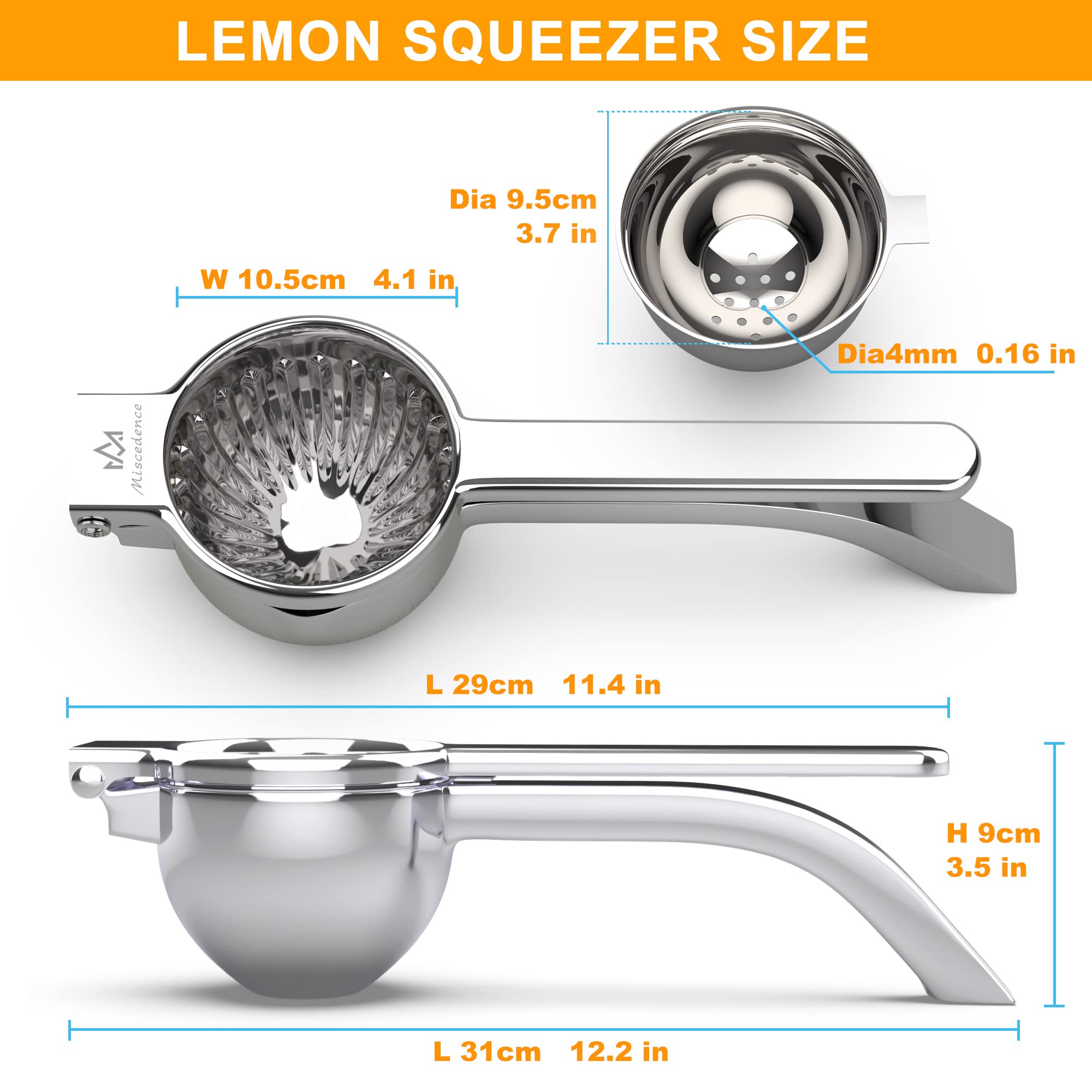 Snapklik.com : Large Lemon Squeezer, Manual Juicers Stainless Steel ...