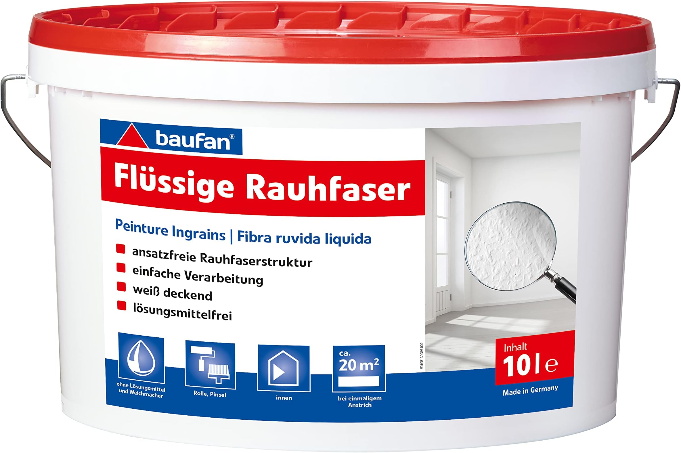 Baufan Flüssige Raufaser Rauhfaser 10l : Amazon.de: Baumarkt
