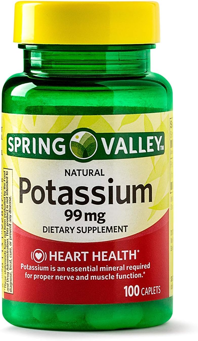 Amazon.com: Spring Valley Potassium 99 mg from Potassium Gluconate 595 ...